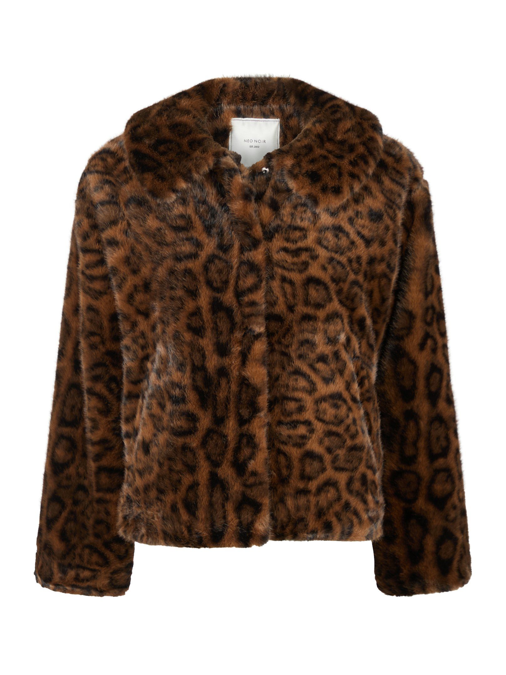 Neo Noir - Jakker - Melodie Leo Faux Fur Jacket - Dark Brown - Villoid