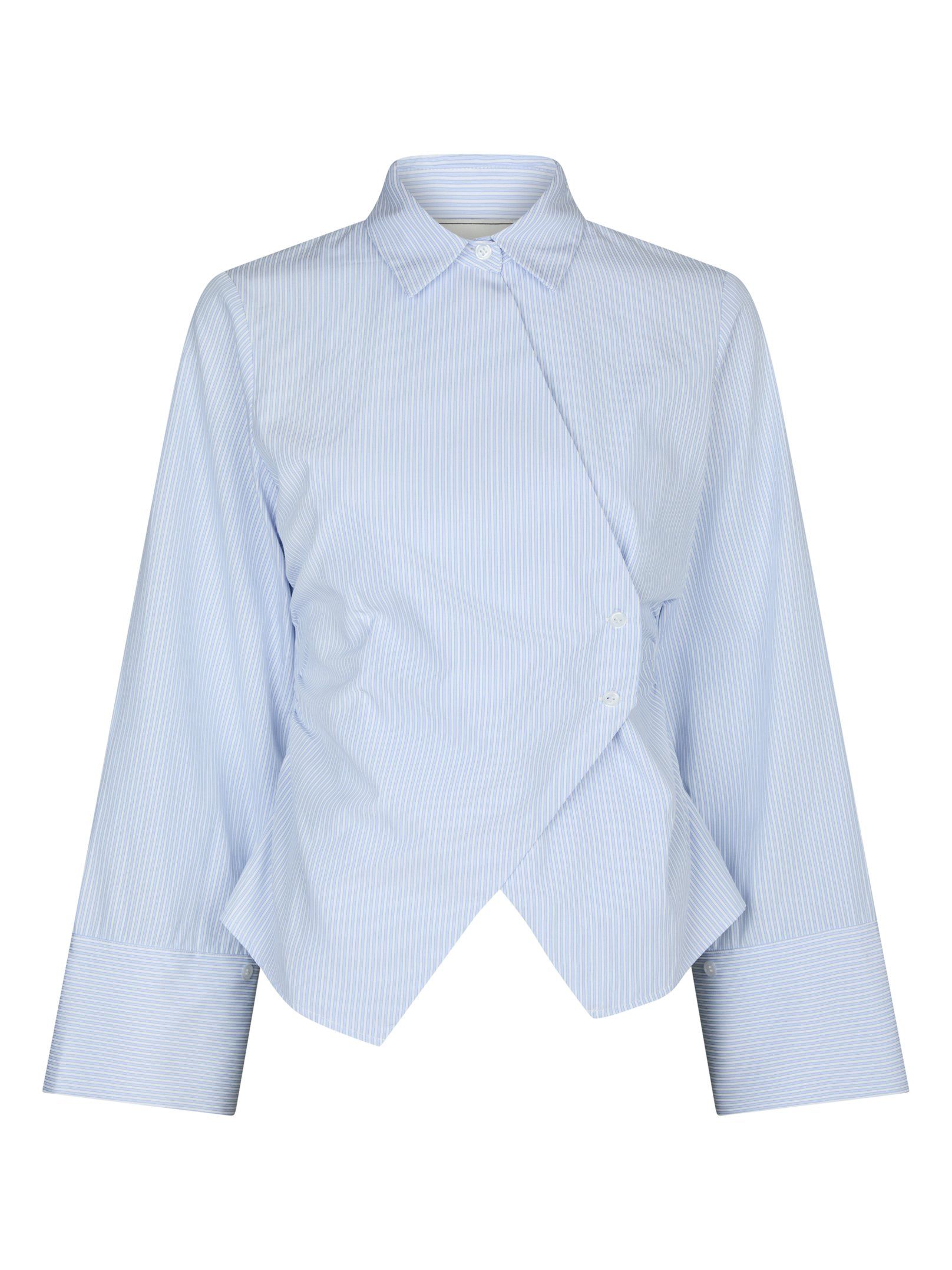 Neo Noir - Bluser & skjorter - Fenli Striped Shirt - Light Blue Stripe - Villoid