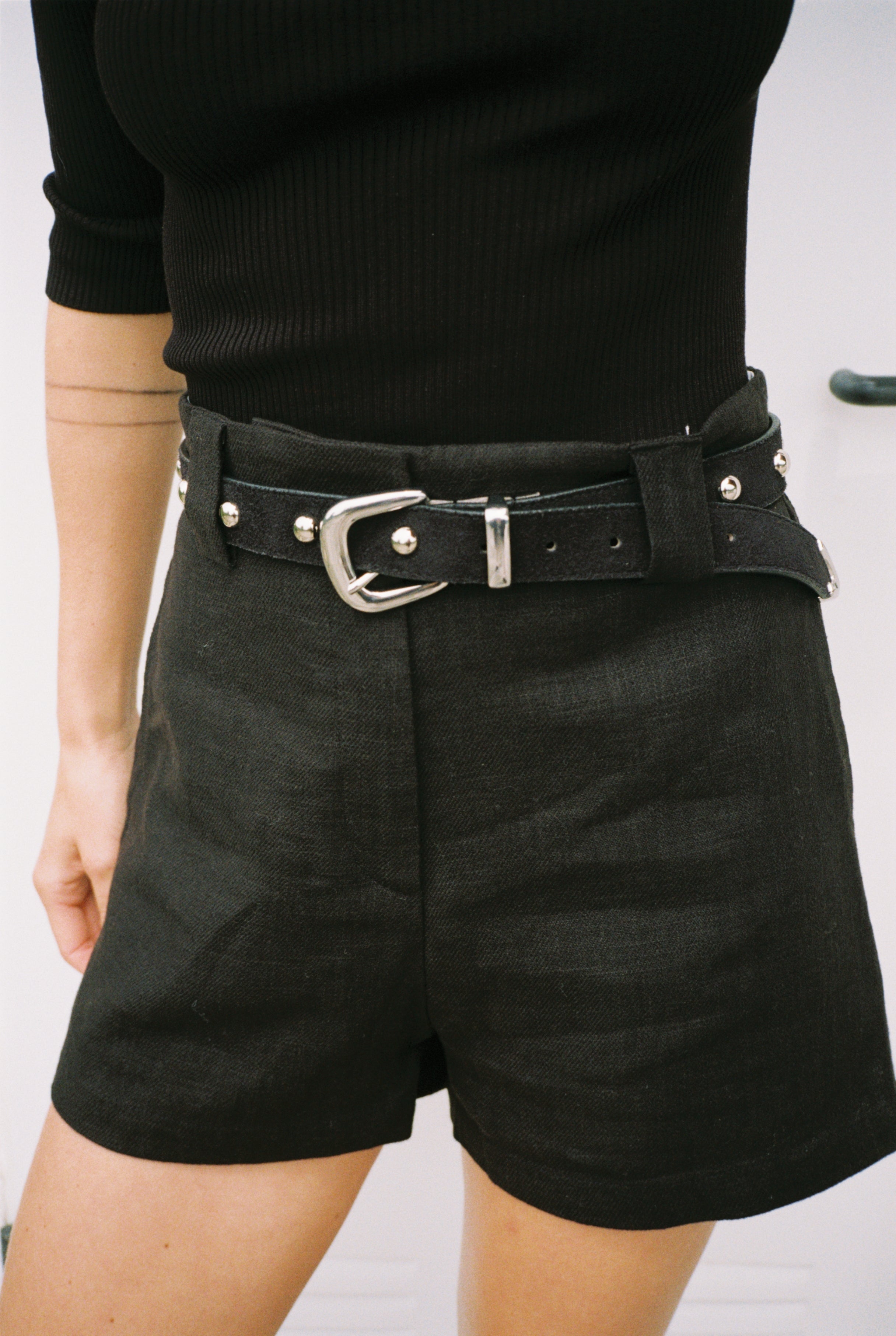 VILLOID av Annijor - Tilbehør - Coralie Leather Belt - Black - Villoid