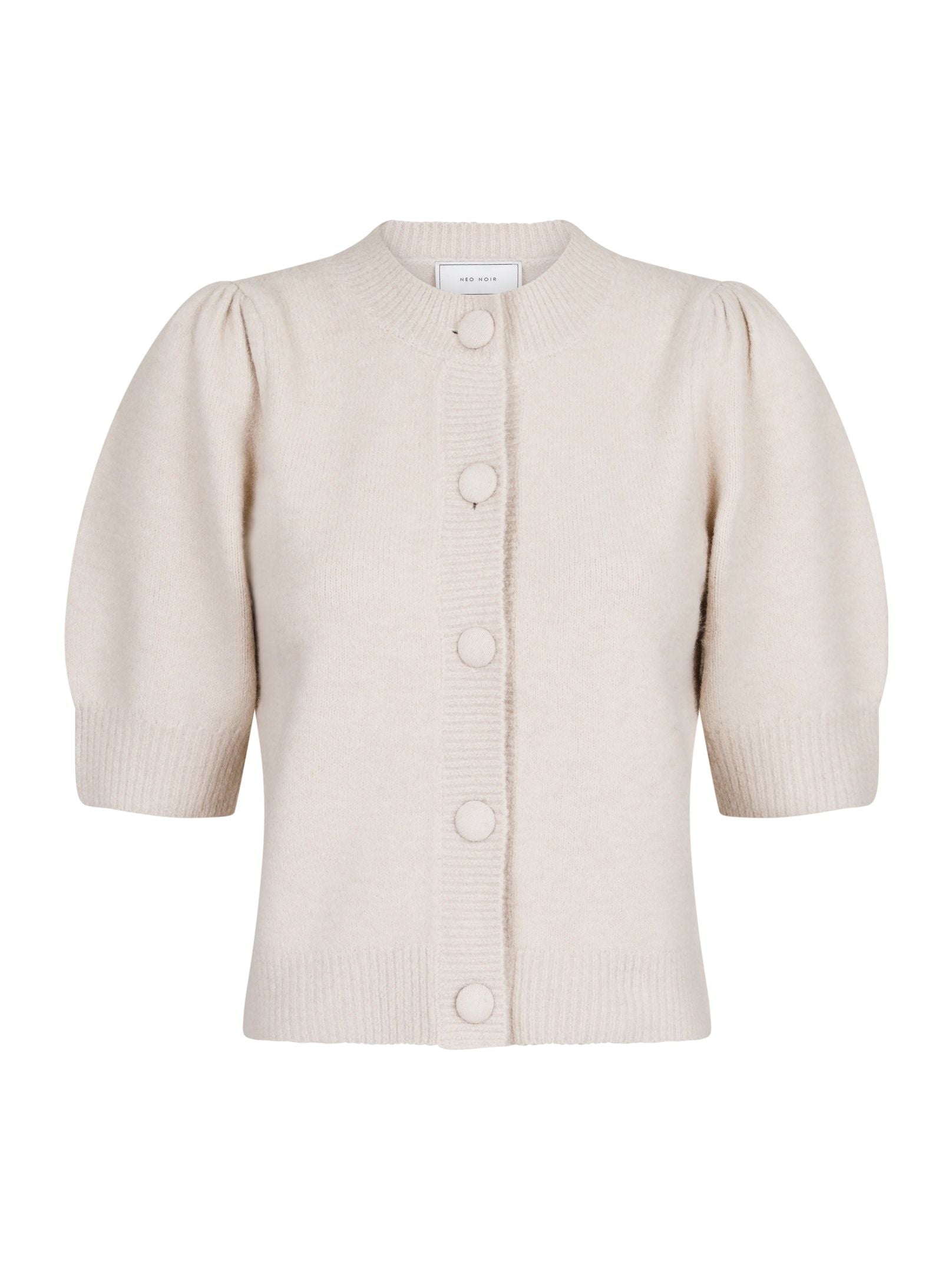 Neo Noir - Gensere - Trudy Knit Cardigan - Ivory - Villoid