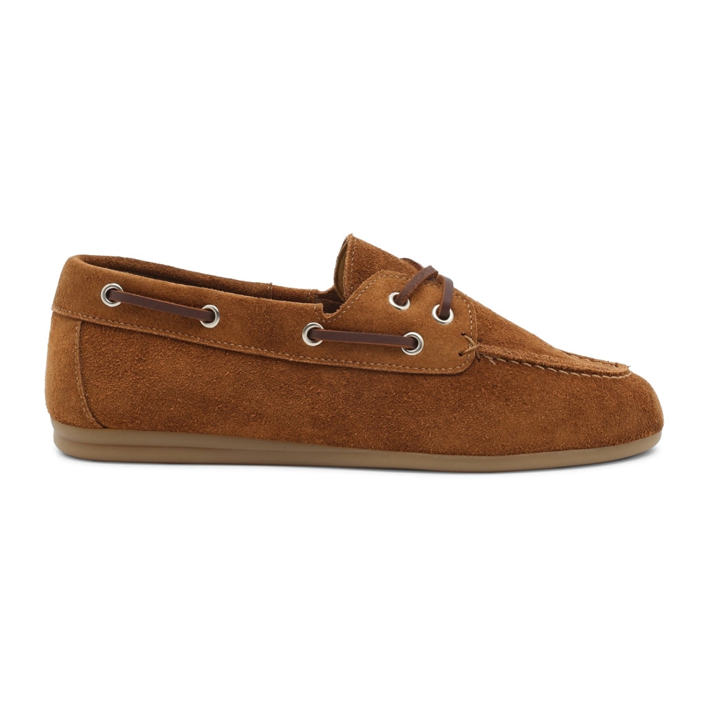 Garment Project - Sko - Daisy Boat Shoe - Cognac Suede - Villoid