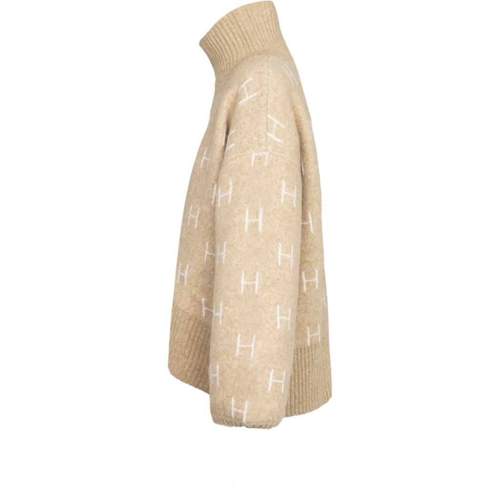 HÉST - Gensere - Fam Sweater Short - Light Beige - Villoid