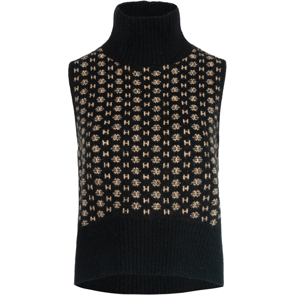 HÉST - Gensere - Logo Vest - Jet Black - Villoid