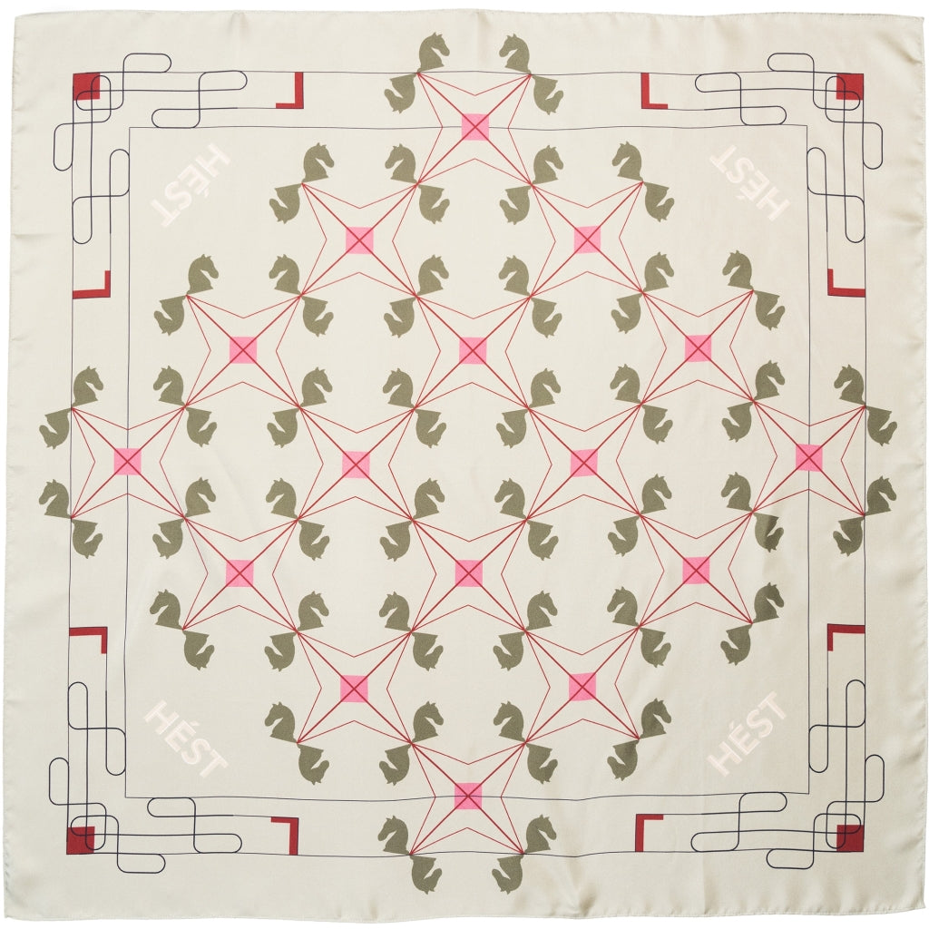 HÉST - Tilbehør - Eliza Silk Scarf Small - Gray Green - Villoid
