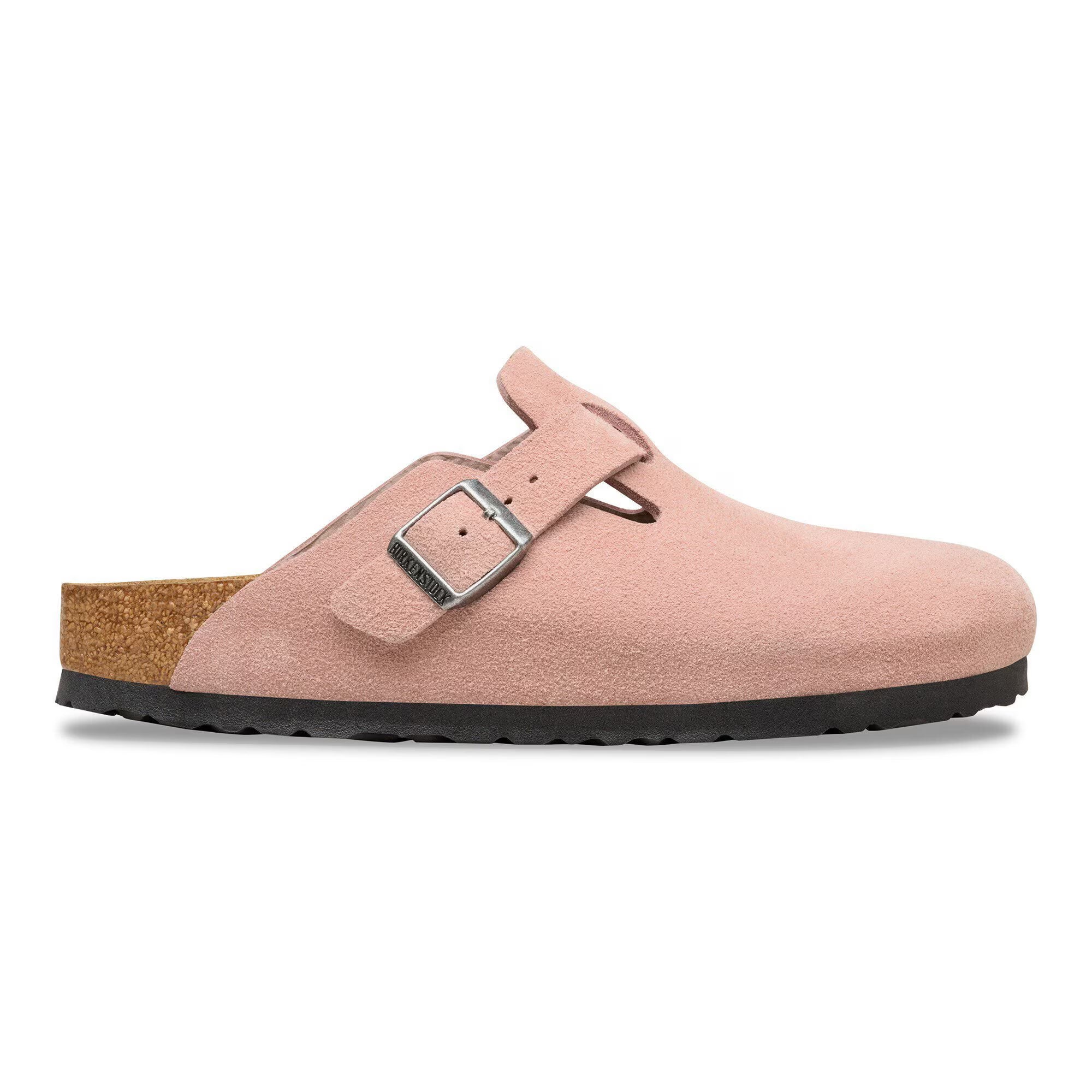 Birkenstock - Sko - Boston Suede Leather Narrow - Pink Clay - Villoid