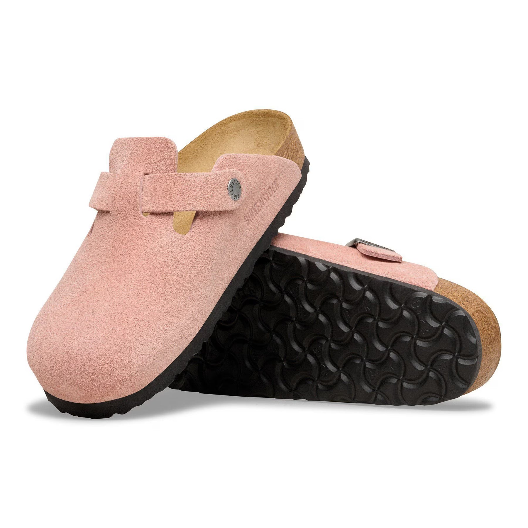 Birkenstock - Sko - Boston Suede Leather Narrow - Pink Clay - Villoid