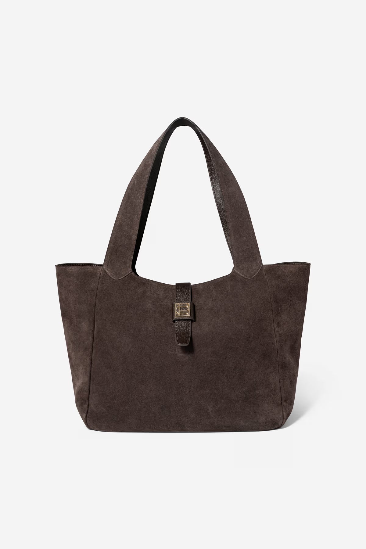 Camilla Pihl - Vesker - Lucille Tote Bag Large - Dark Brown Suede - Villoid