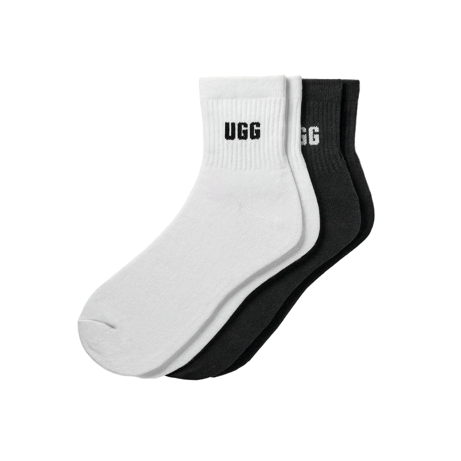 Ugg - Undertøy - Quinlin Logo Quarter - White / Black - Villoid