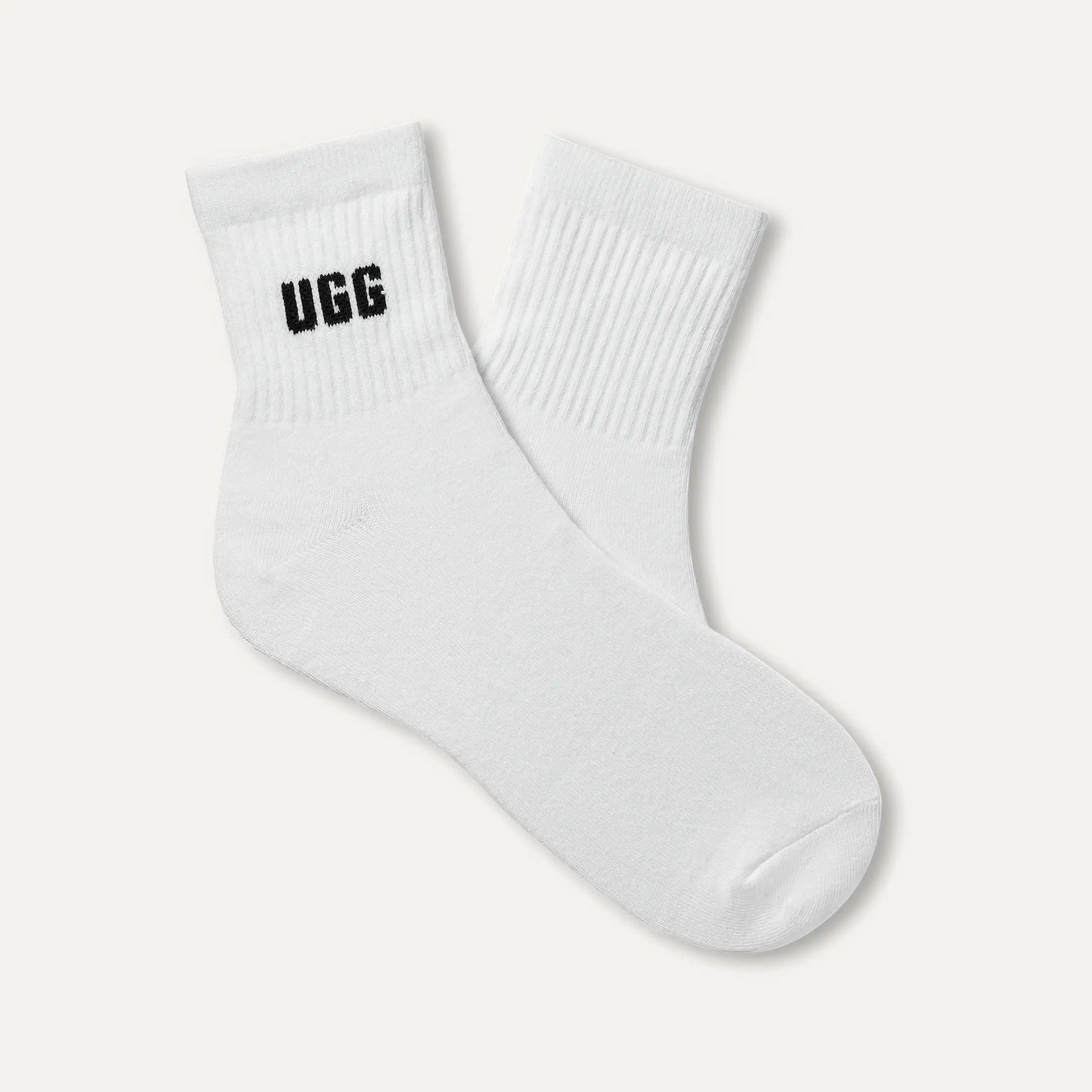 Ugg - Undertøy - Quinlin Logo Quarter - White / Black - Villoid