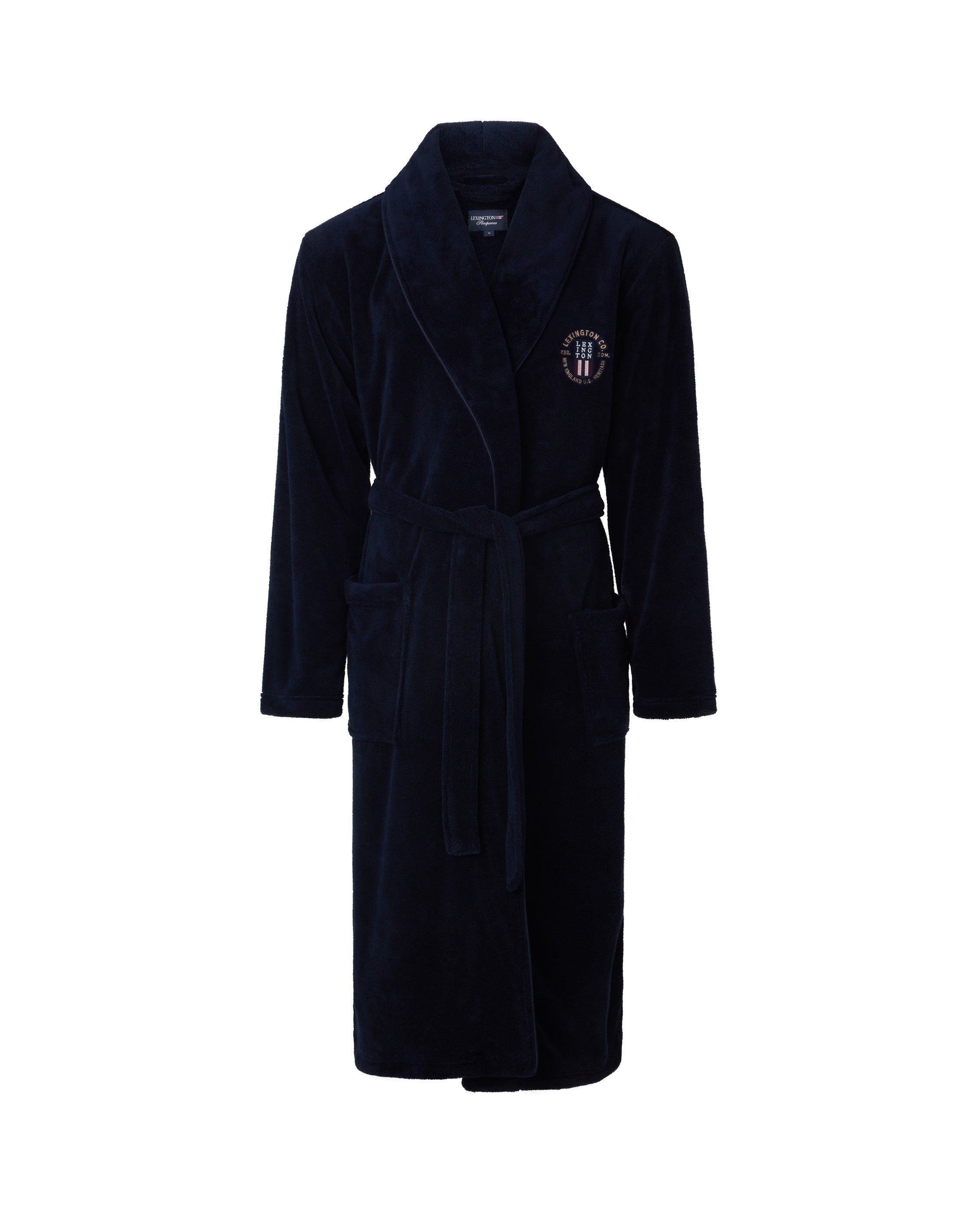 Lexington Home - Til Hjemmet - Lesley Fleece Robe - Dark Blue - Villoid