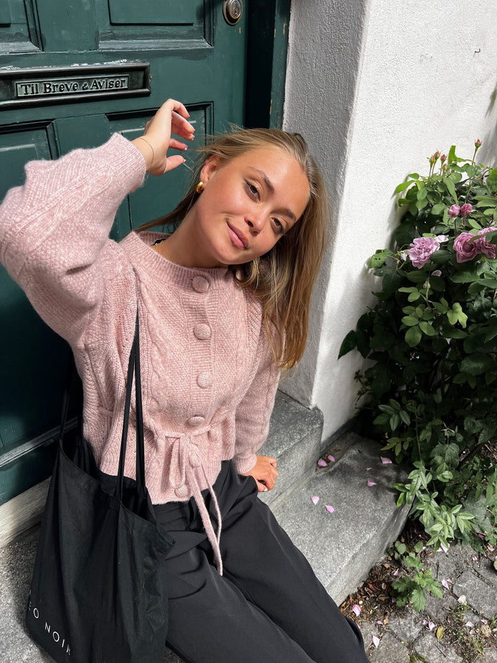 Molina Heavy Knit Cardigan - Rose Melange – VILLOID