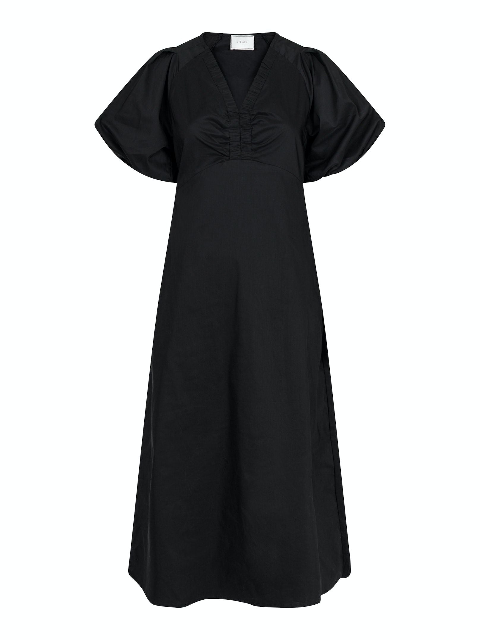 Neo Noir - Kjoler - Illana Poplin Dress - Black - Villoid