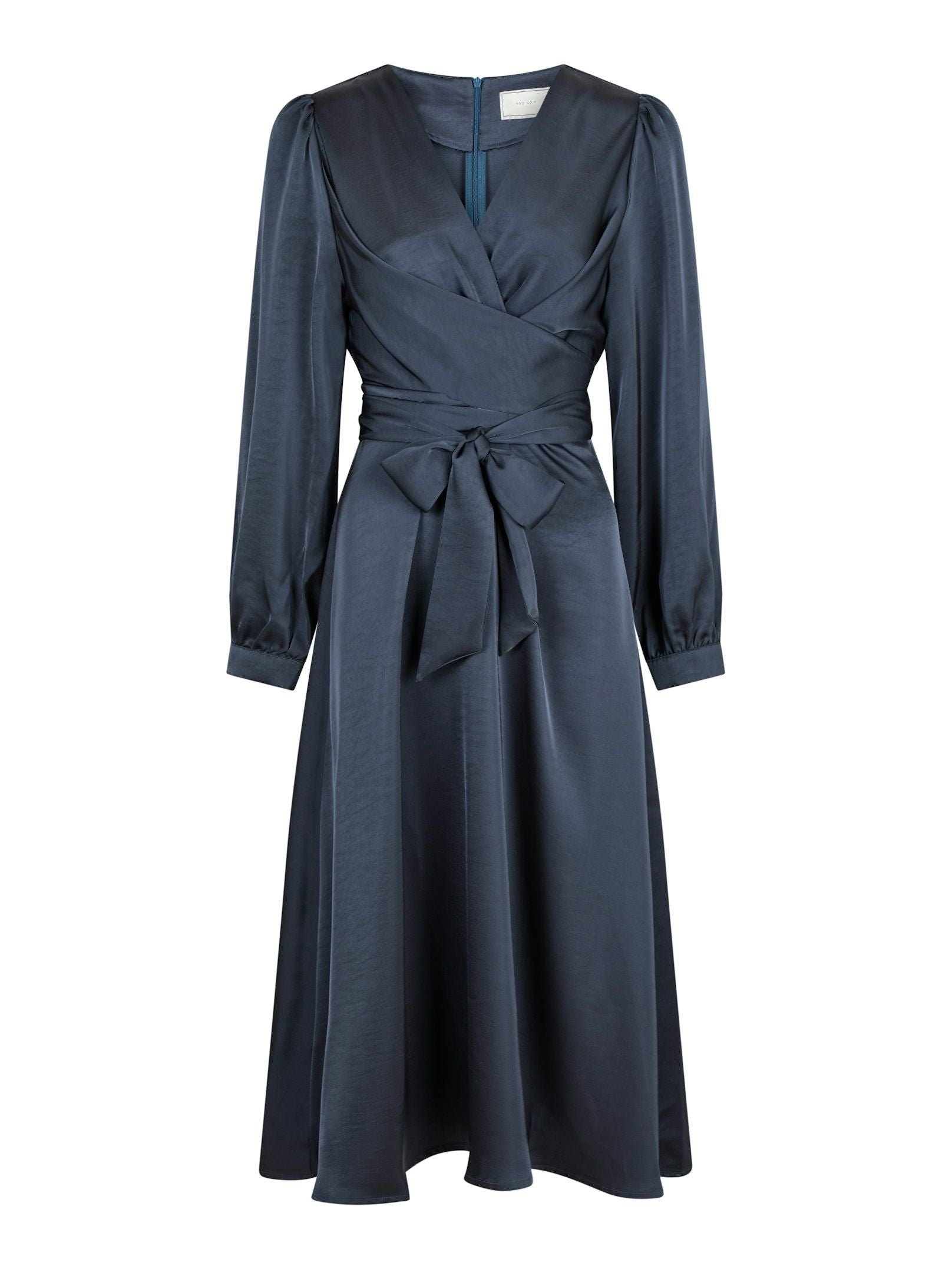 Neo Noir - Kjoler - Rimini Heavy Sateen Dress - Midnight Blue - Villoid