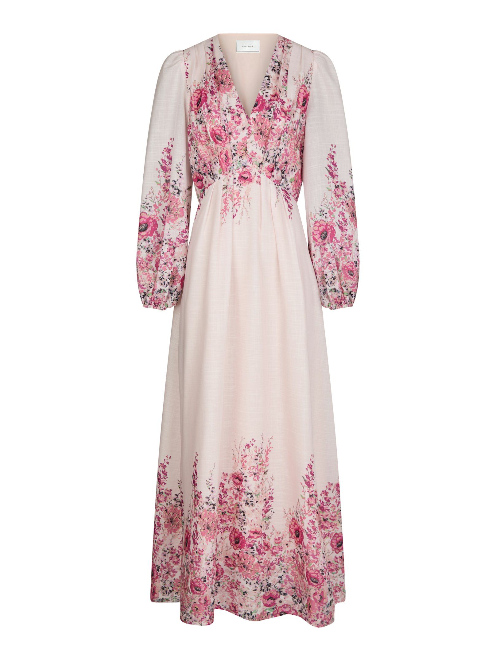 Neo Noir - Kjoler - Silfi Flower Print Dress - Rose - Villoid