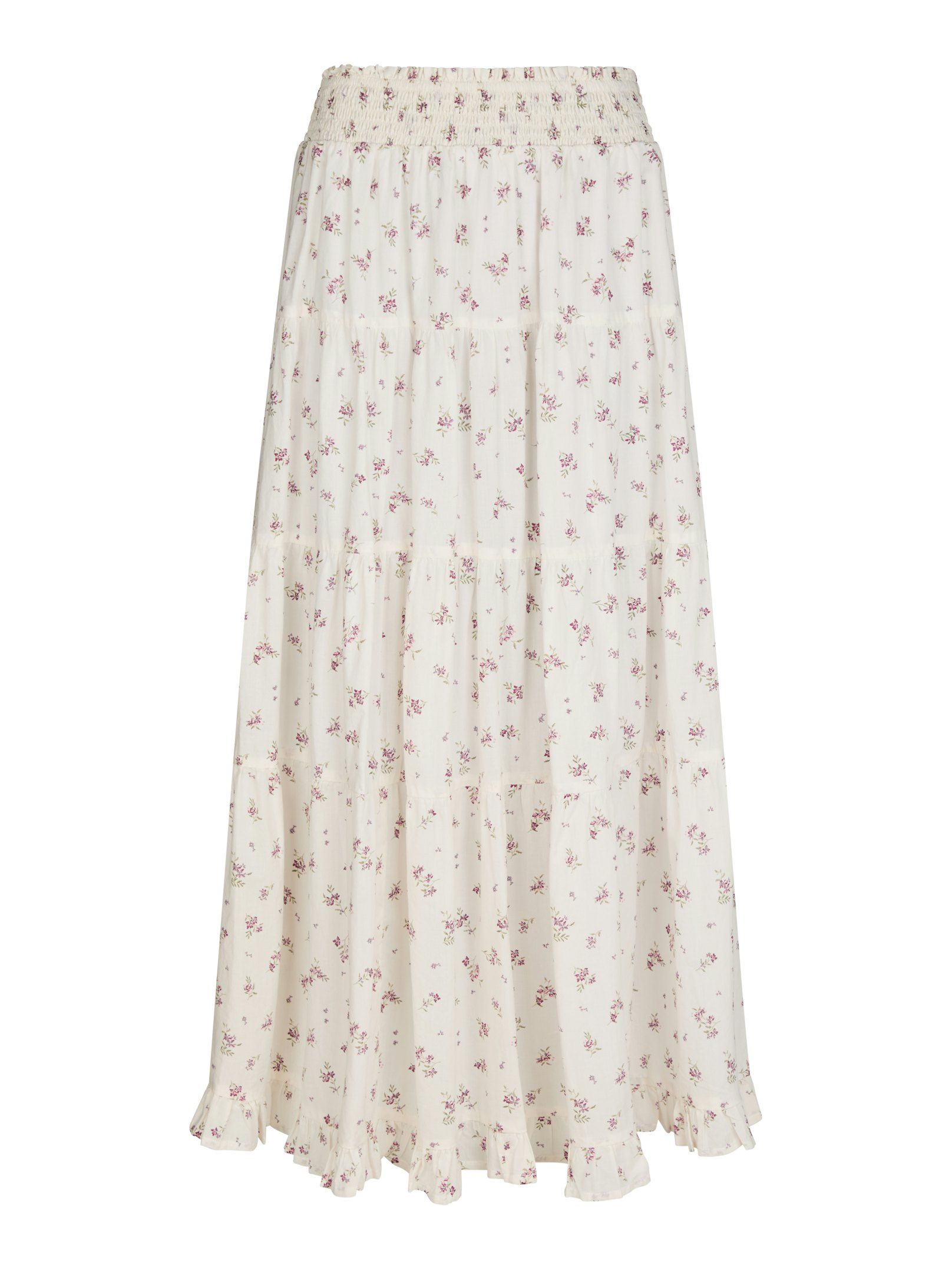 Neo Noir - Skjørt - Asta Small Blossom Skirt - Creme - Villoid