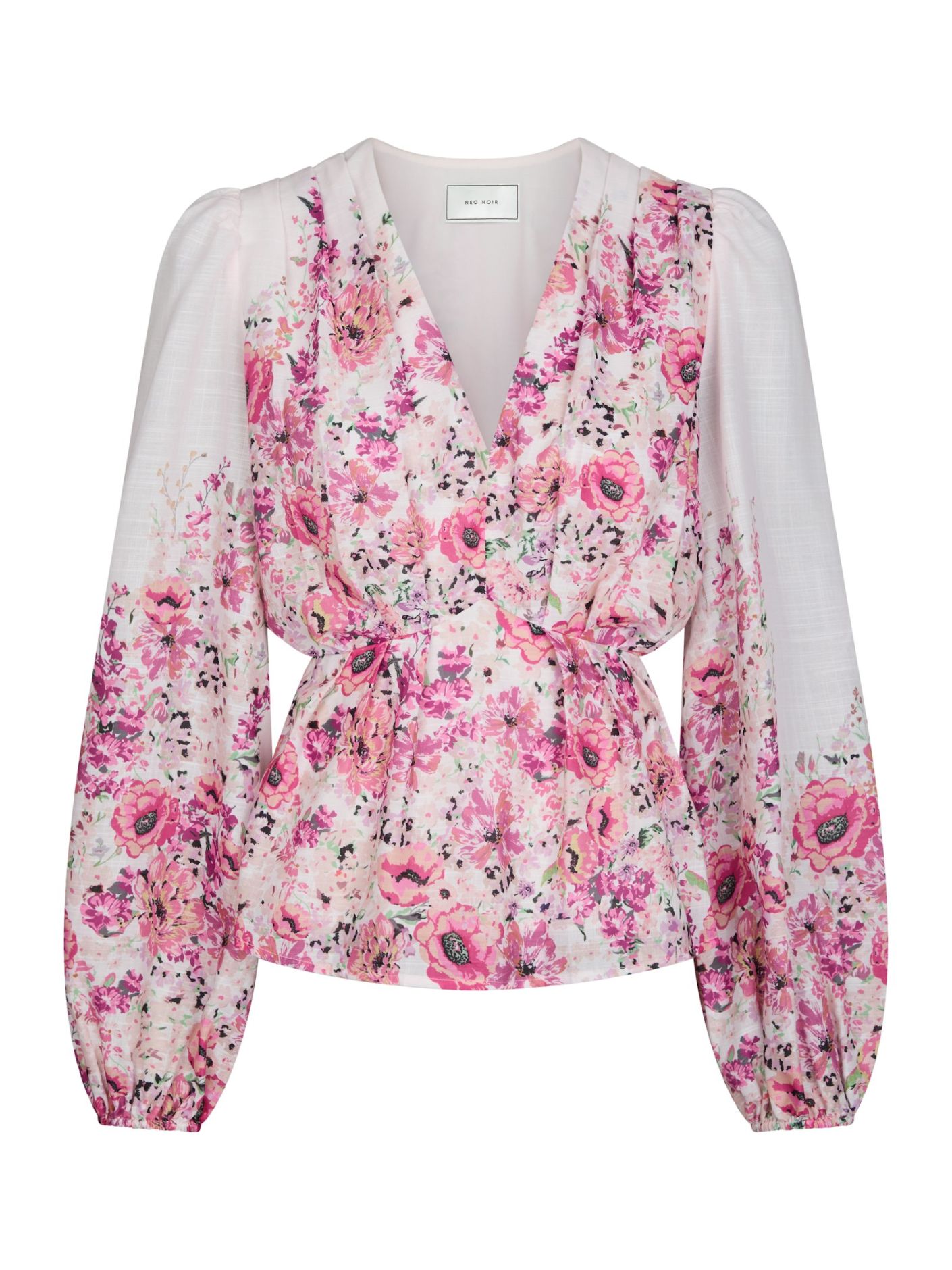 Neo Noir - Bluser & skjorter - Fie Flower Print Blouse - Rose - Villoid