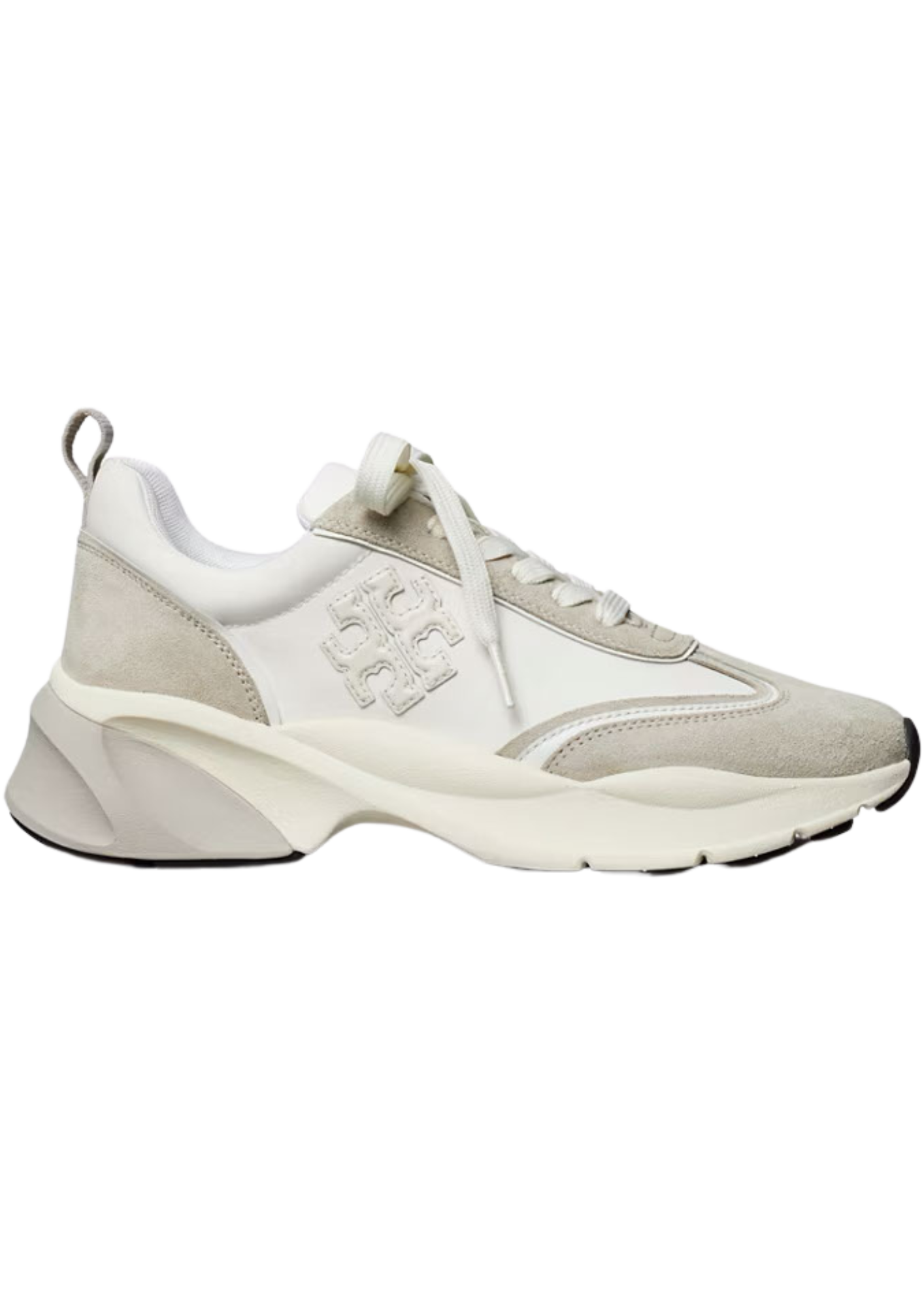 Tory Burch - Sko - Good Luck Trainer - Bianco / Fossil Stone - Villoid