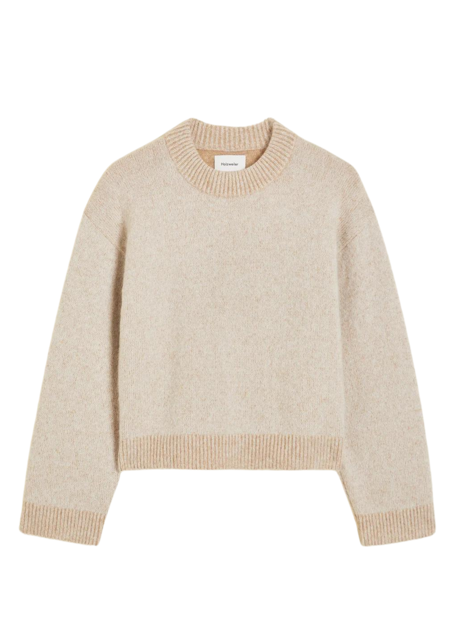 Holzweiler - Gensere - Tine Knit Crew Neck - Sand Mix - Villoid