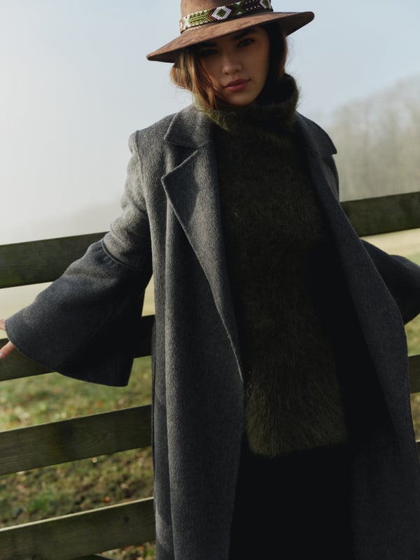 Ella & il - Jakker - Juli Coat - Dark Grey - Villoid