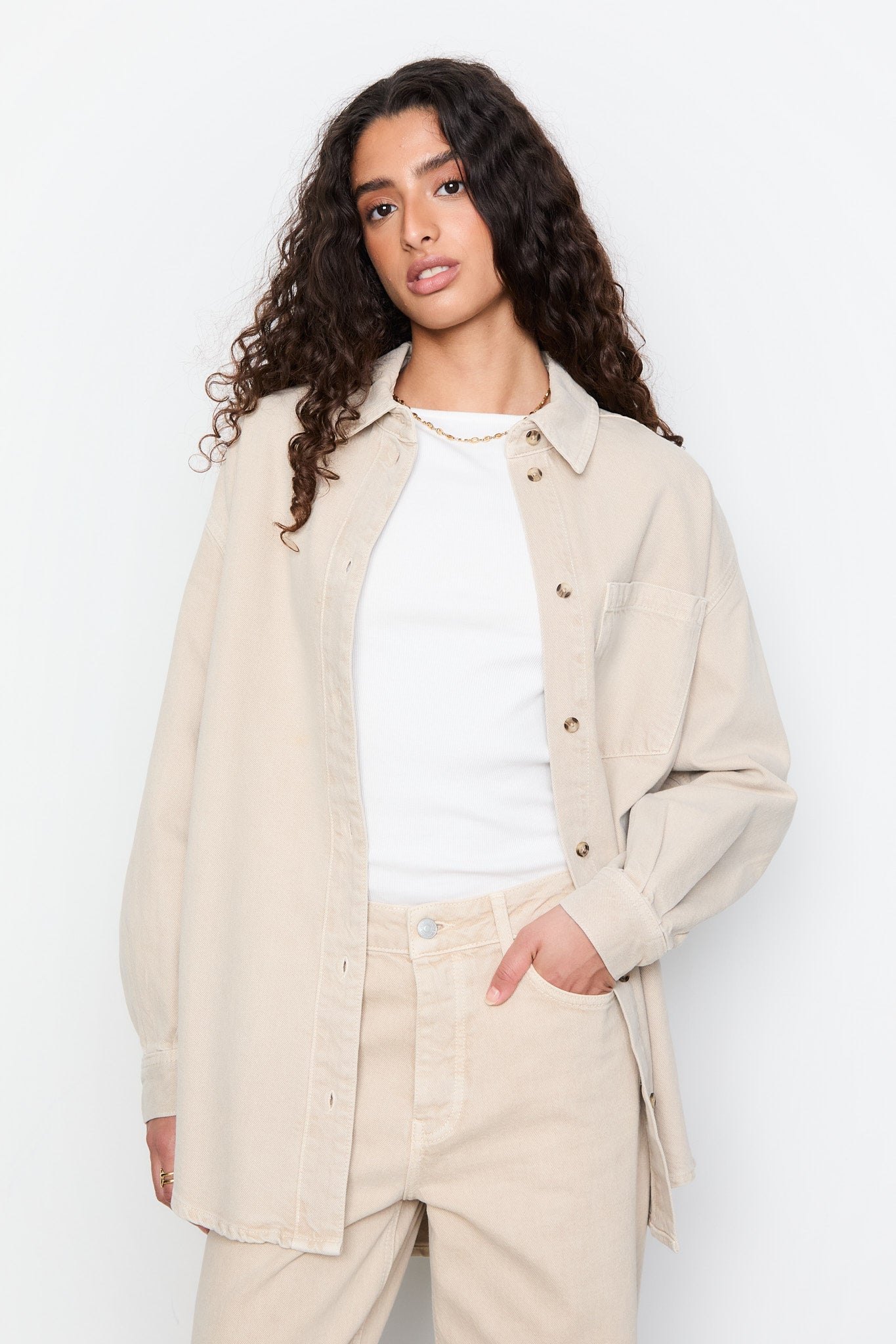 Camilla Pihl - Bluser & skjorter - Alex Shirt - Greige - Villoid
