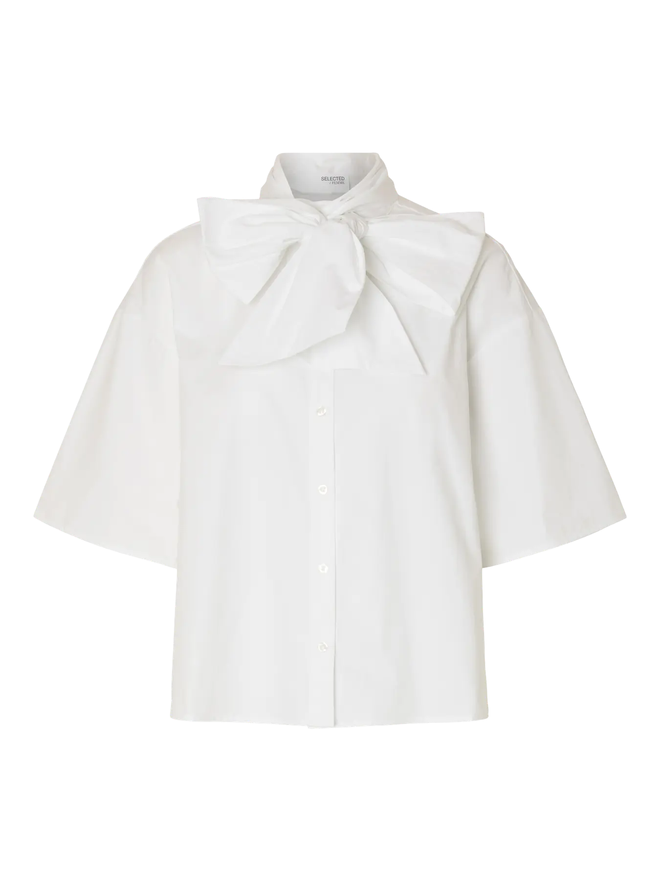 Selected Femme - Bluser & skjorter - Aya-Juno 2/4 Bow Shirt - Bright ...
