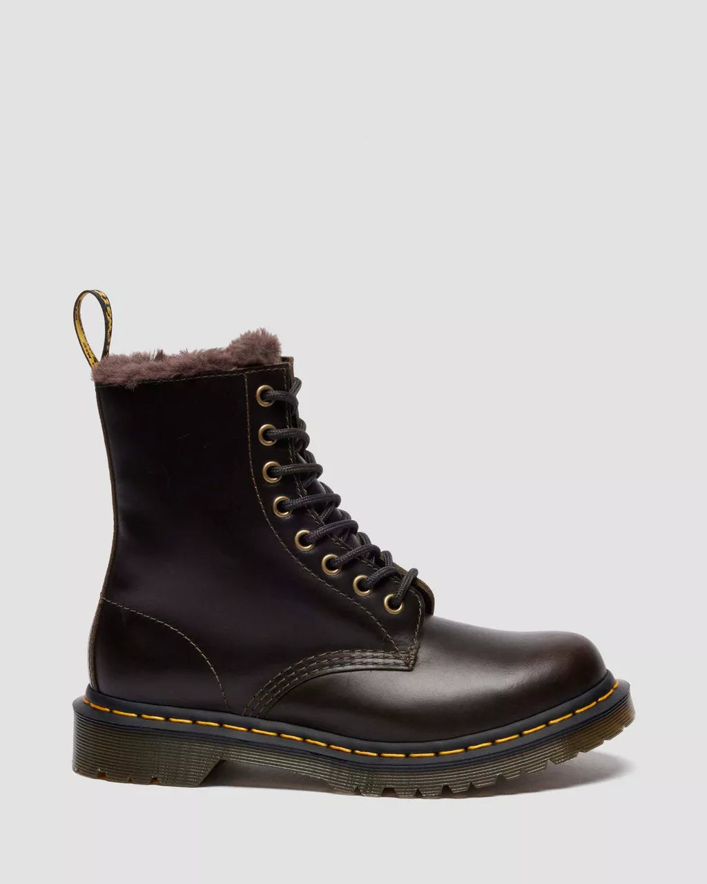 Dr.Martens - Sko - 1460 Serena 8 Eye Boot - Dark Taupe - Villoid