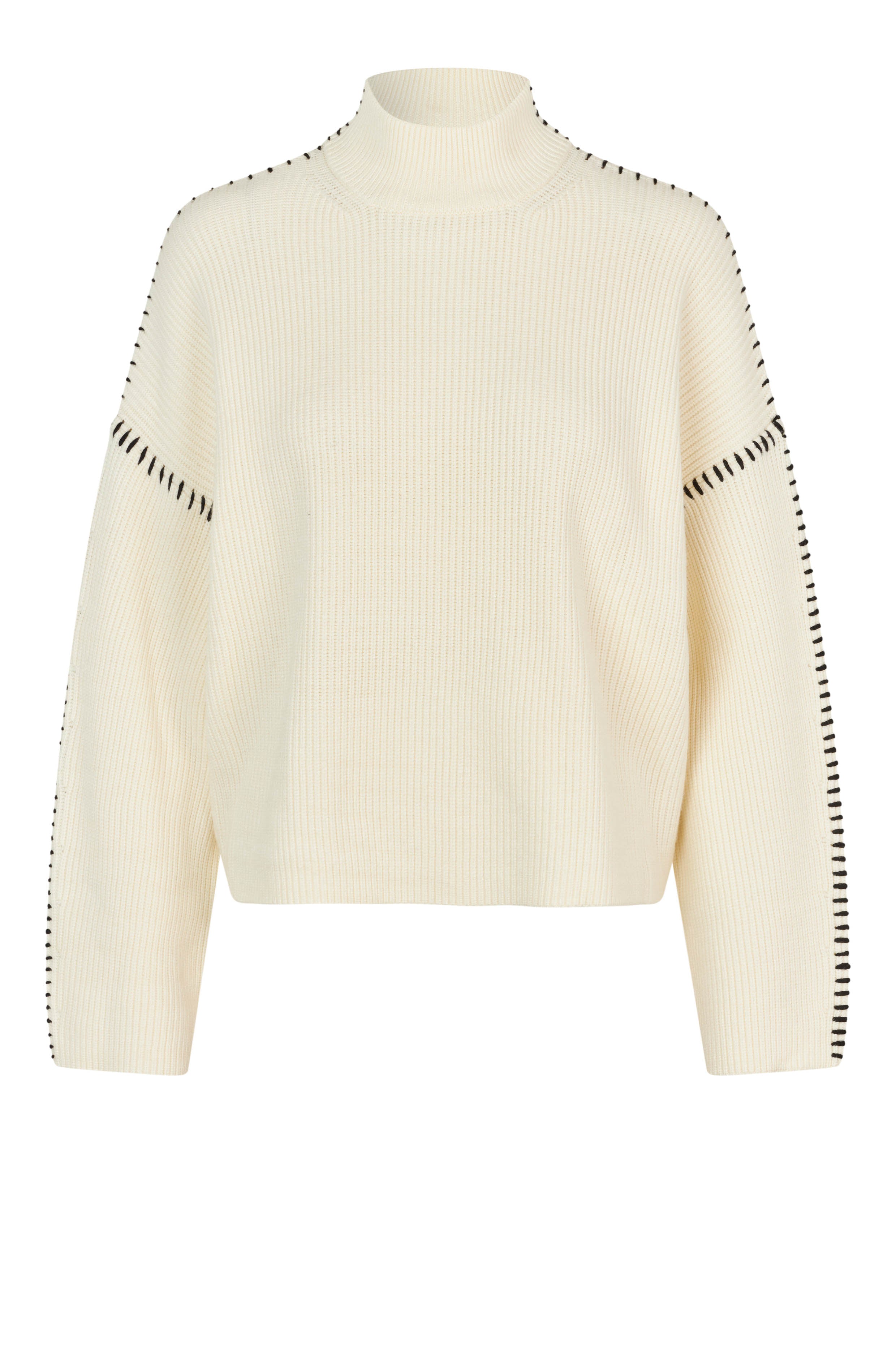 Second Female - Gensere - Wish Knit T-Neck - Eggnog - Villoid
