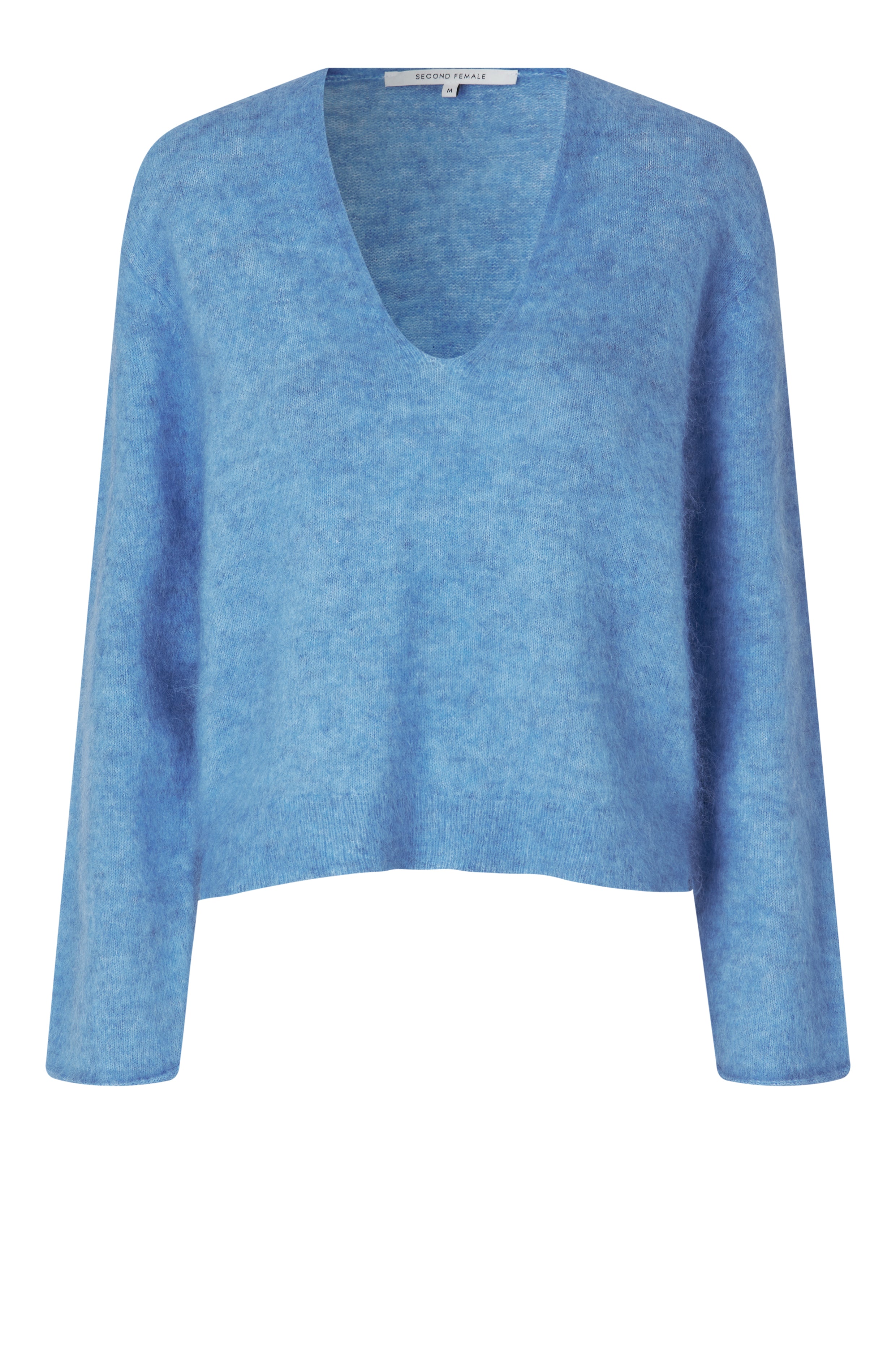 Second Female - Gensere - Camryn Knit V-Neck - Marina - Villoid