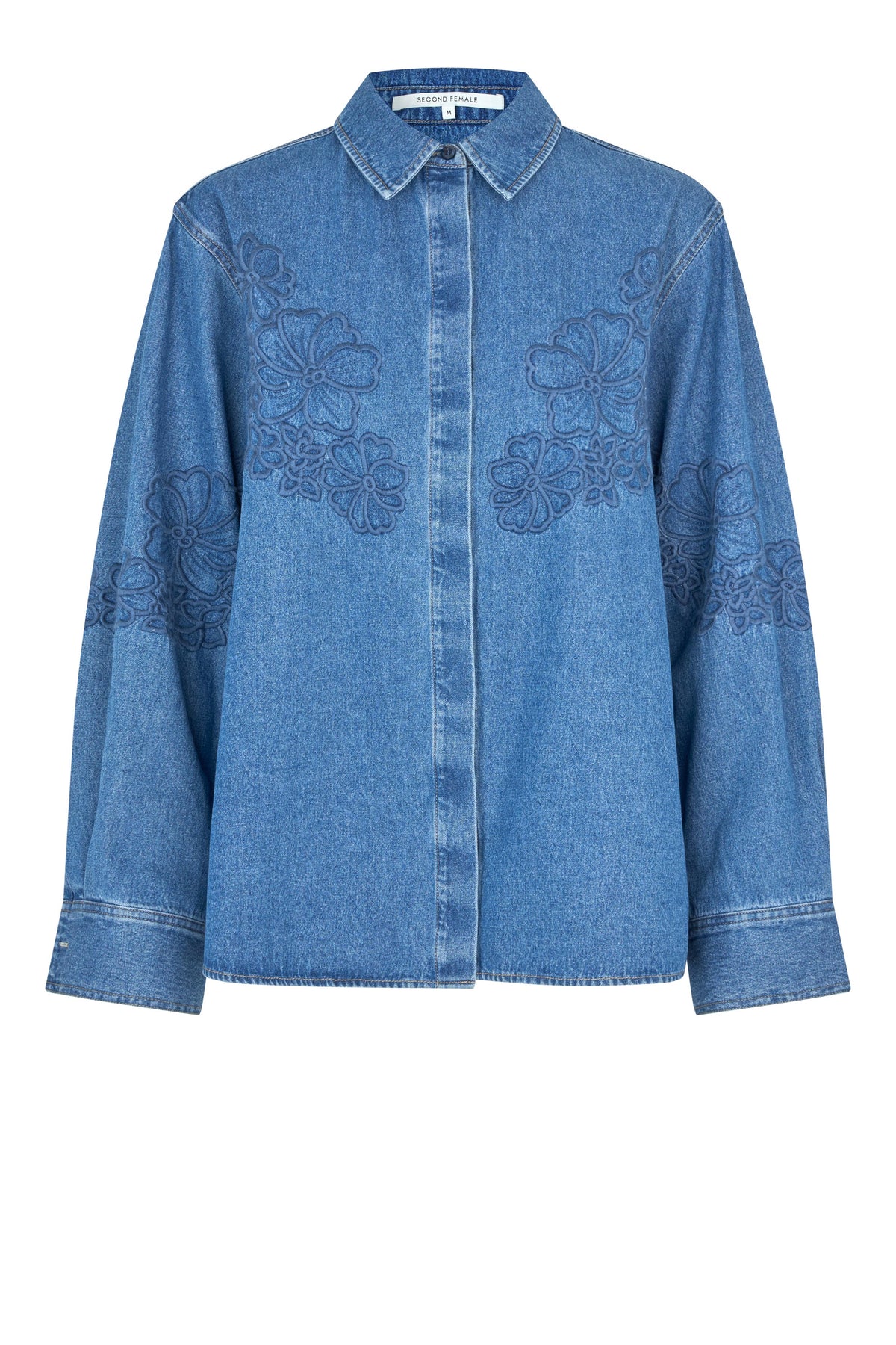 Second Female - Bluser & skjorter - Cornelia Denim Shirt - Blue Denim ...