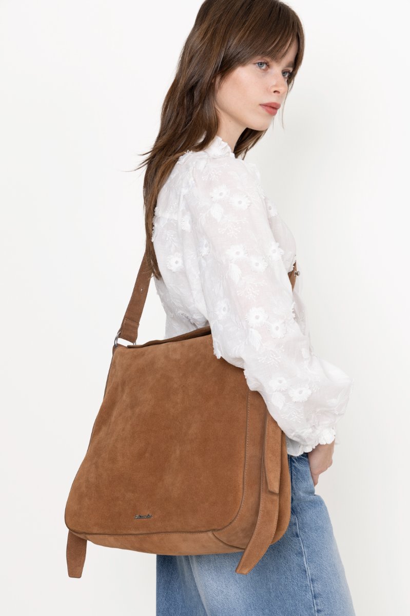 Holzweiler - Vesker - Bud Slouchy Suede Tote - Camel - Villoid