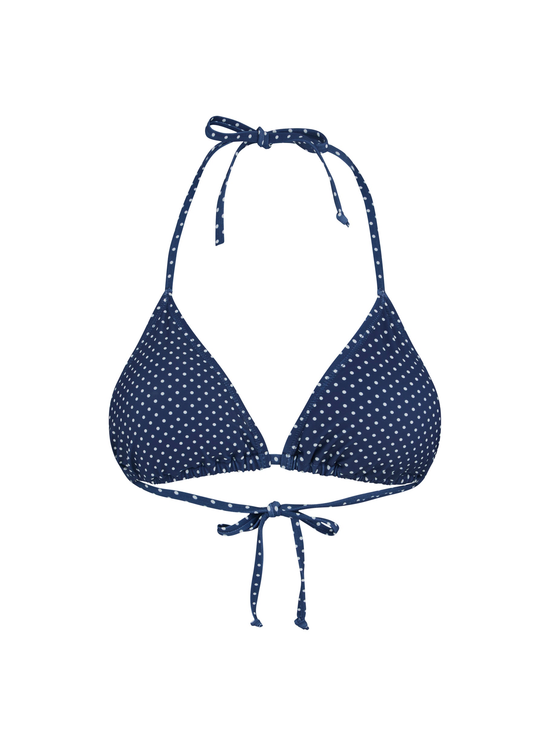 Becksöndergaard - Badetøy - Polka Dot Bel Bikini Top - Navy Blue - Villoid
