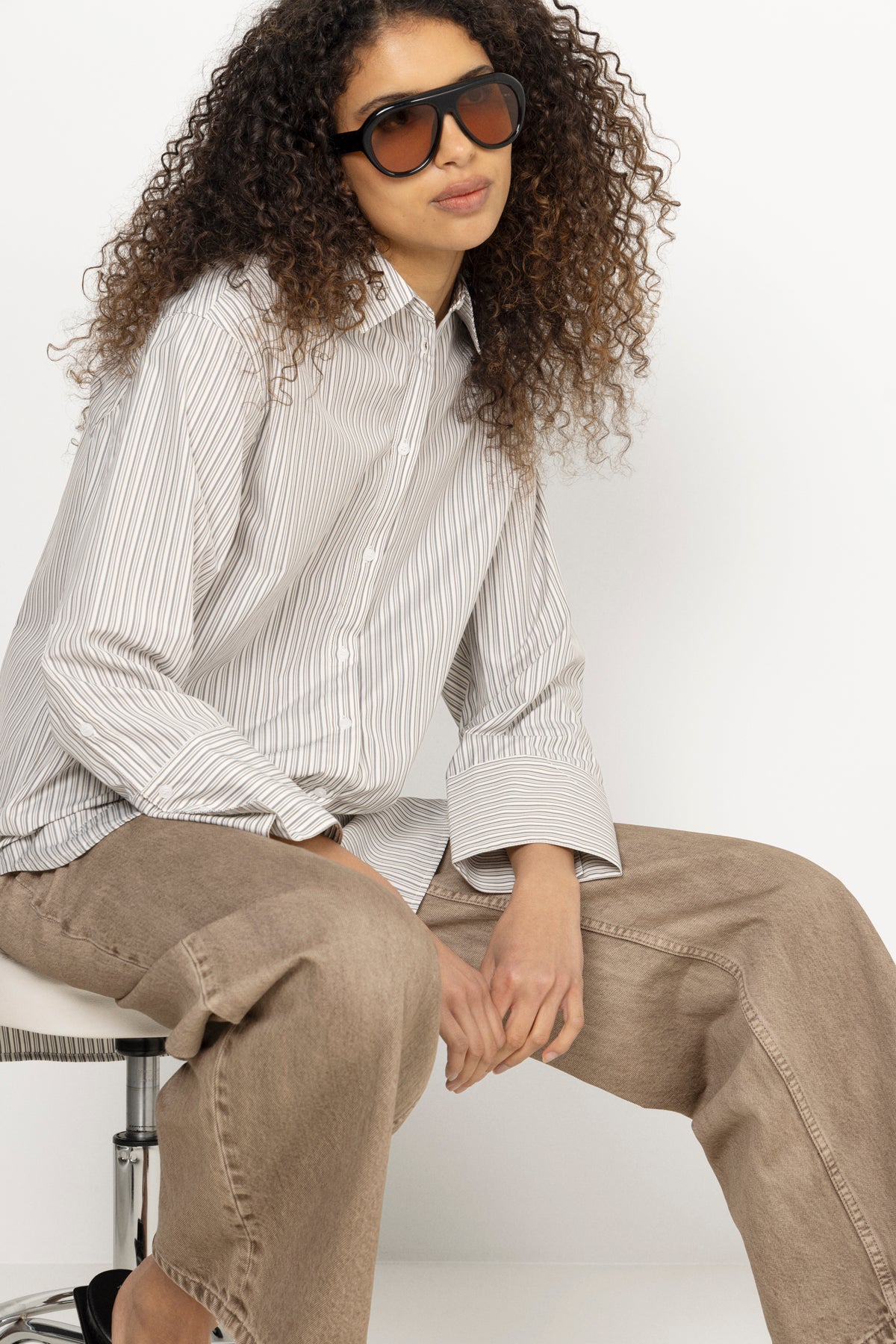 Moss Copenhagen - Bluser & skjorter - Rabea Zenika Shirt Stp - Egret M ...