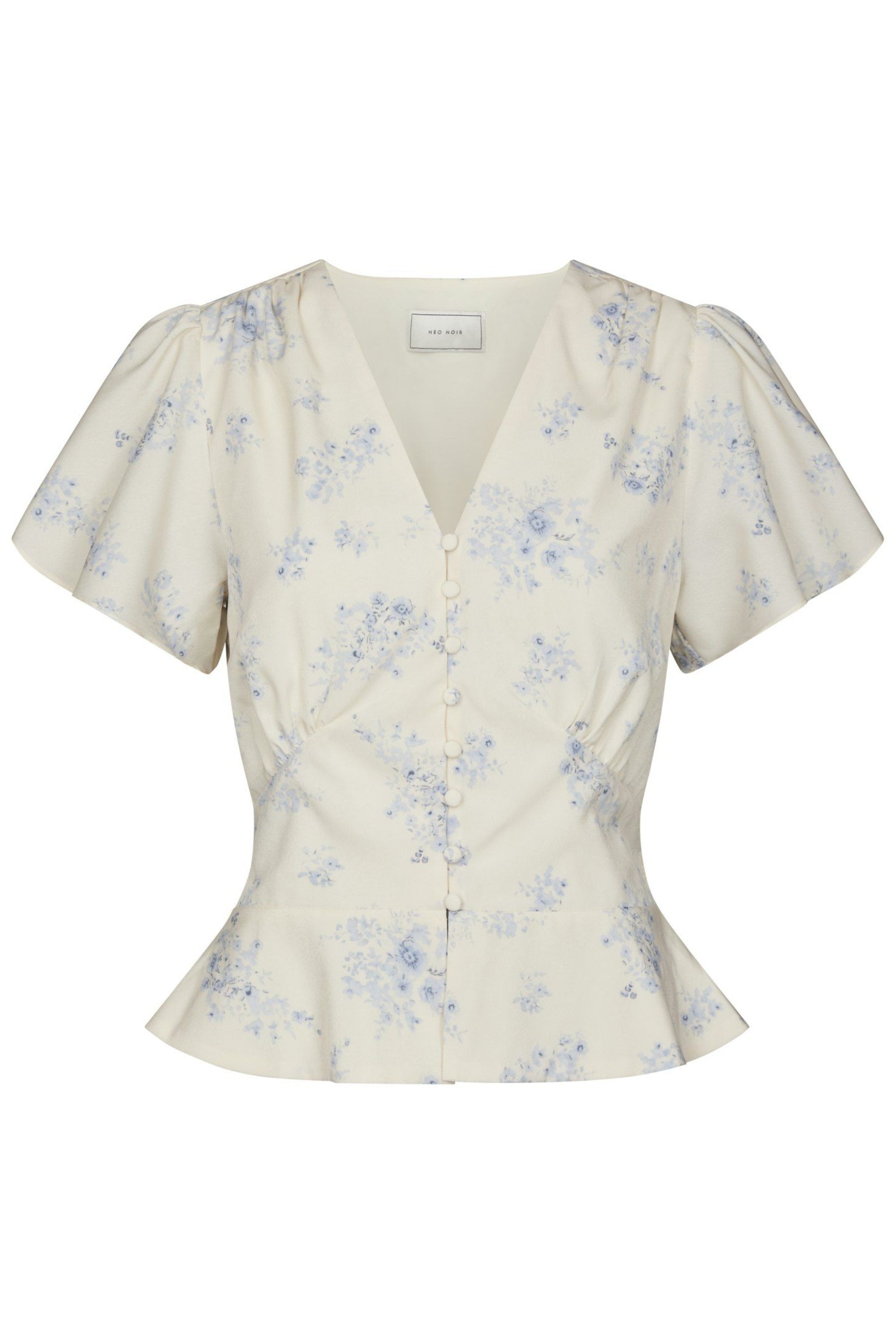 Neo Noir - Bluser & skjorter - Jasmin Delicate Flower Blouse - Creme ...
