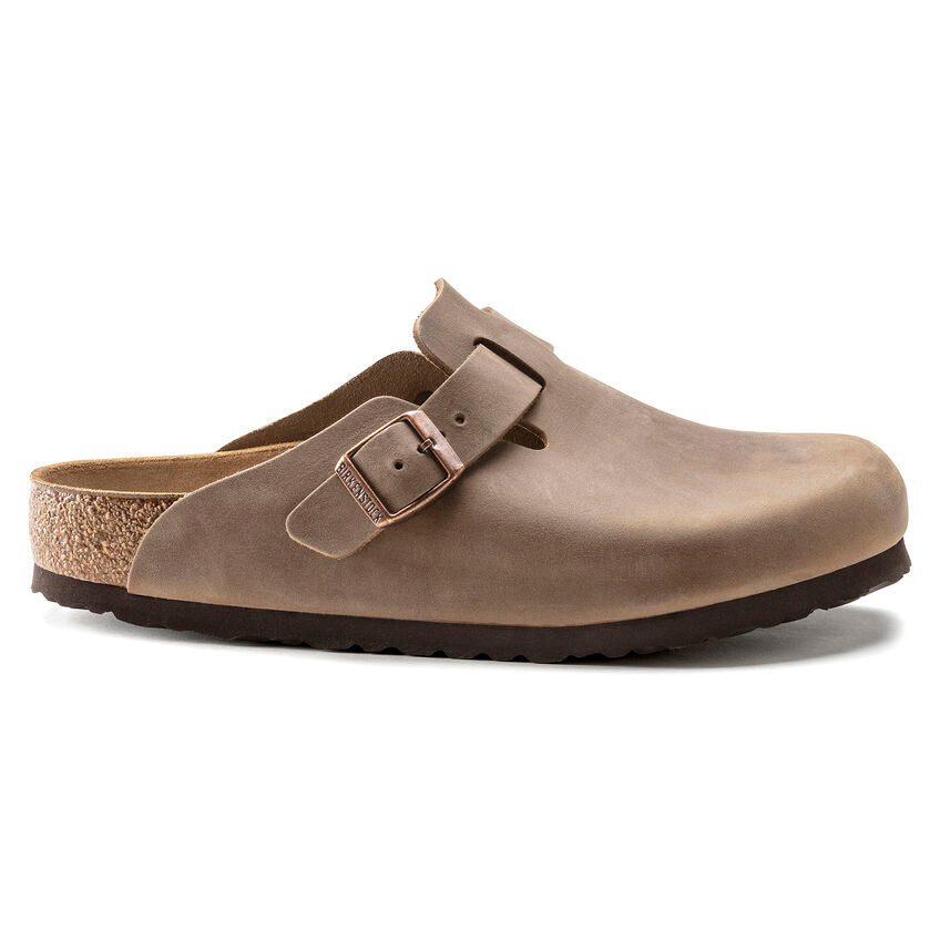Birkenstock - Sko - Boston Oiled Leather Narrow - Tobacco Brown - Villoid