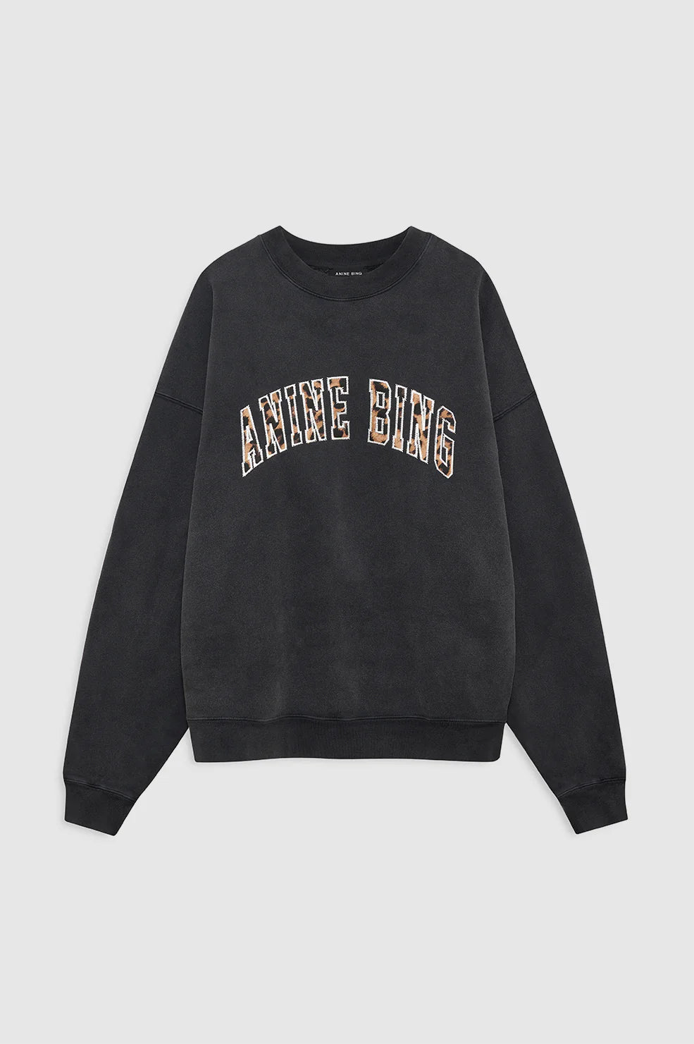Anine Bing - Gensere - Miles Sweatshirt Anine Bing Leopard - Washed ...