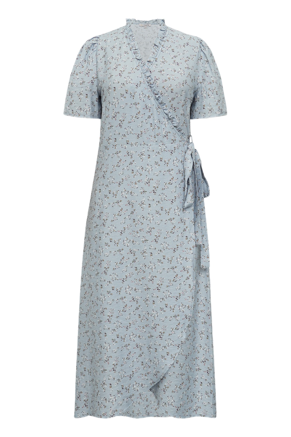 A-View - Kjoler - Peony Dress - Light Blue/Off White - Villoid