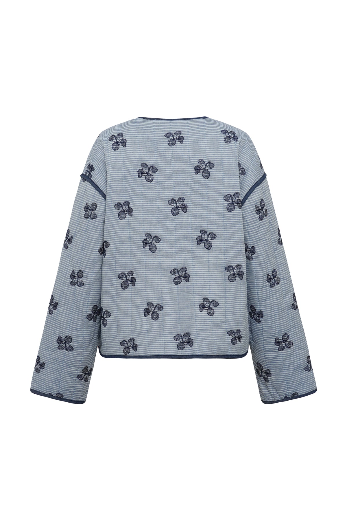 A-View - Jakker - Fina Jacket - Blue/Off White - Villoid