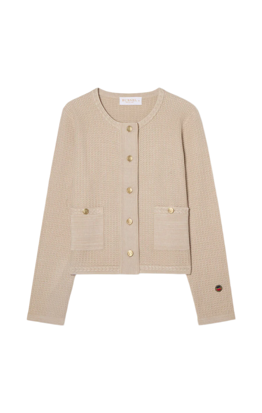Busnel - Gensere - Estelle Solid Cardigan - Sand - Villoid