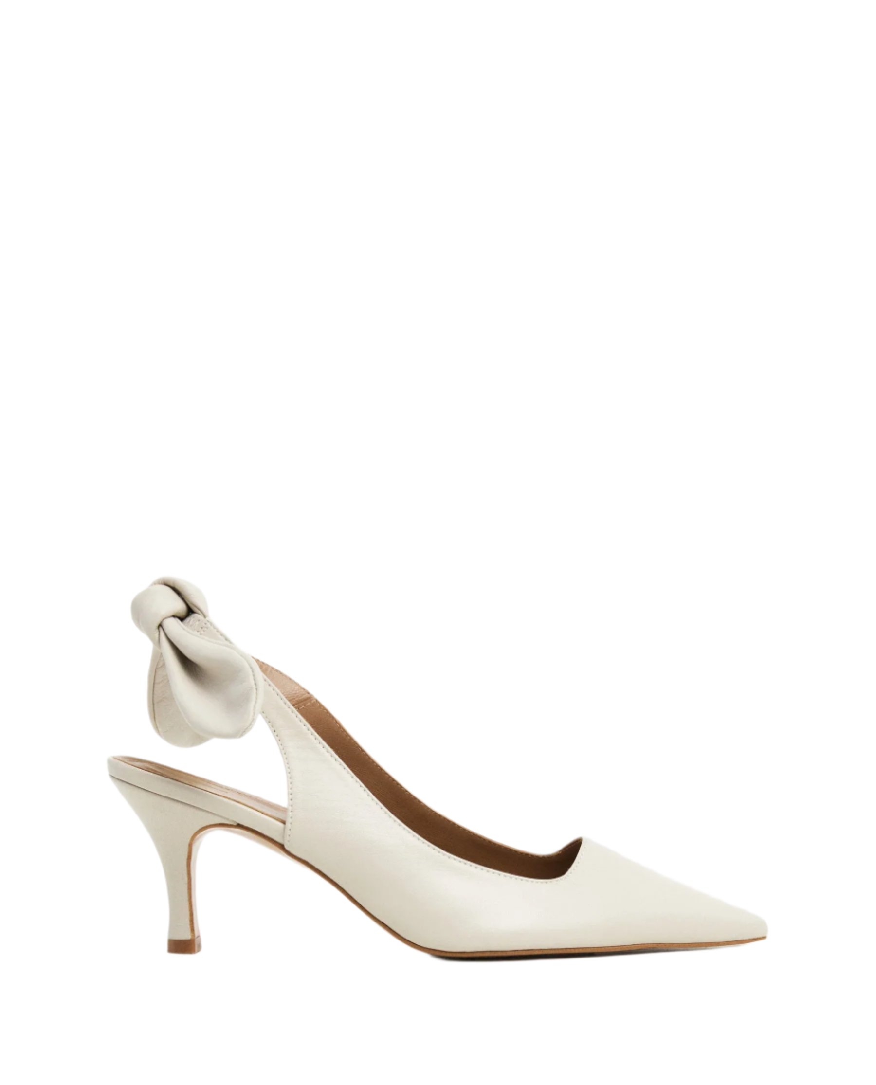 Flattered - Sko - Franchesca Bow - Leather Creme - Villoid