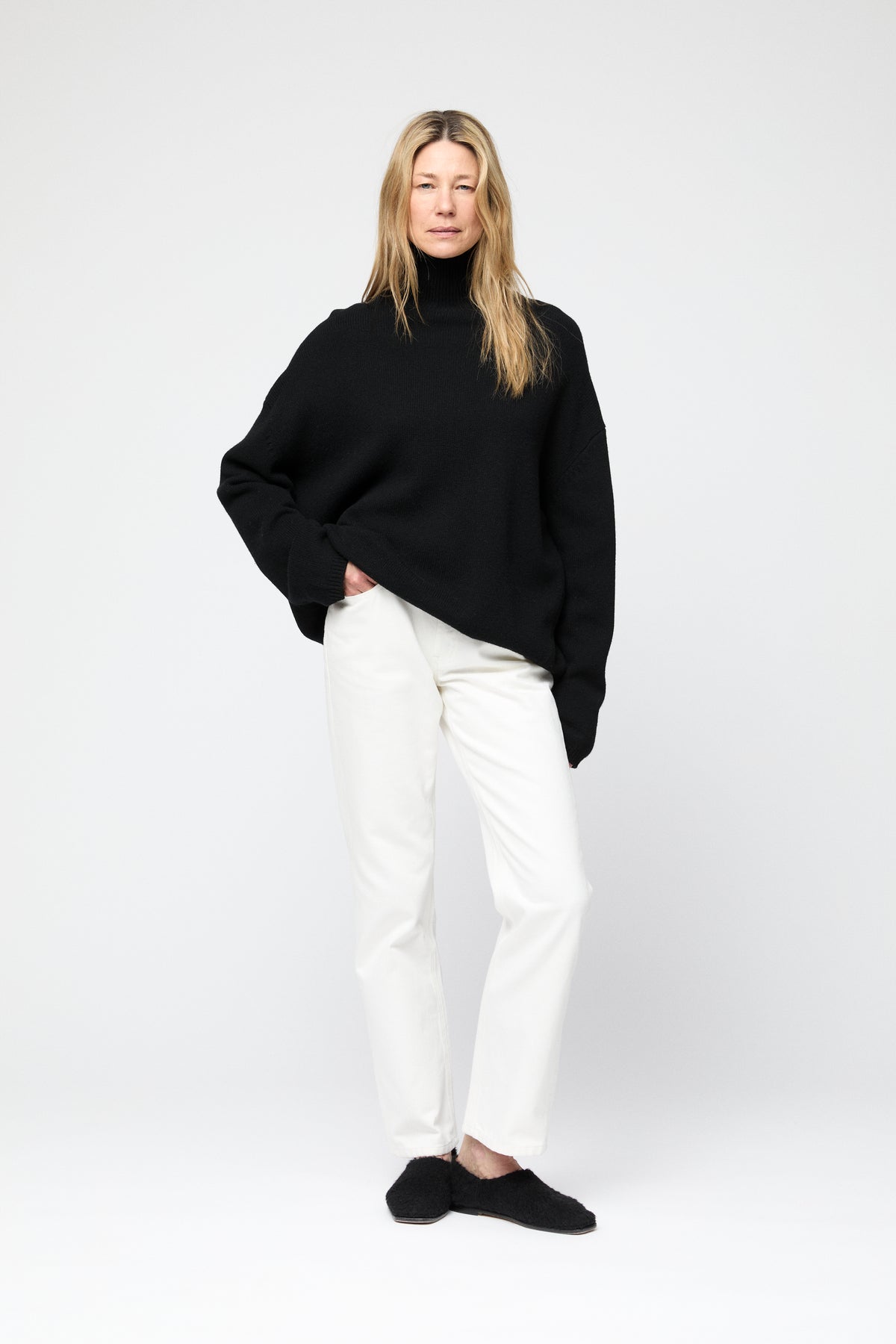 FWSS - Gensere - Chunky Turtleneck - Jet Black - Villoid