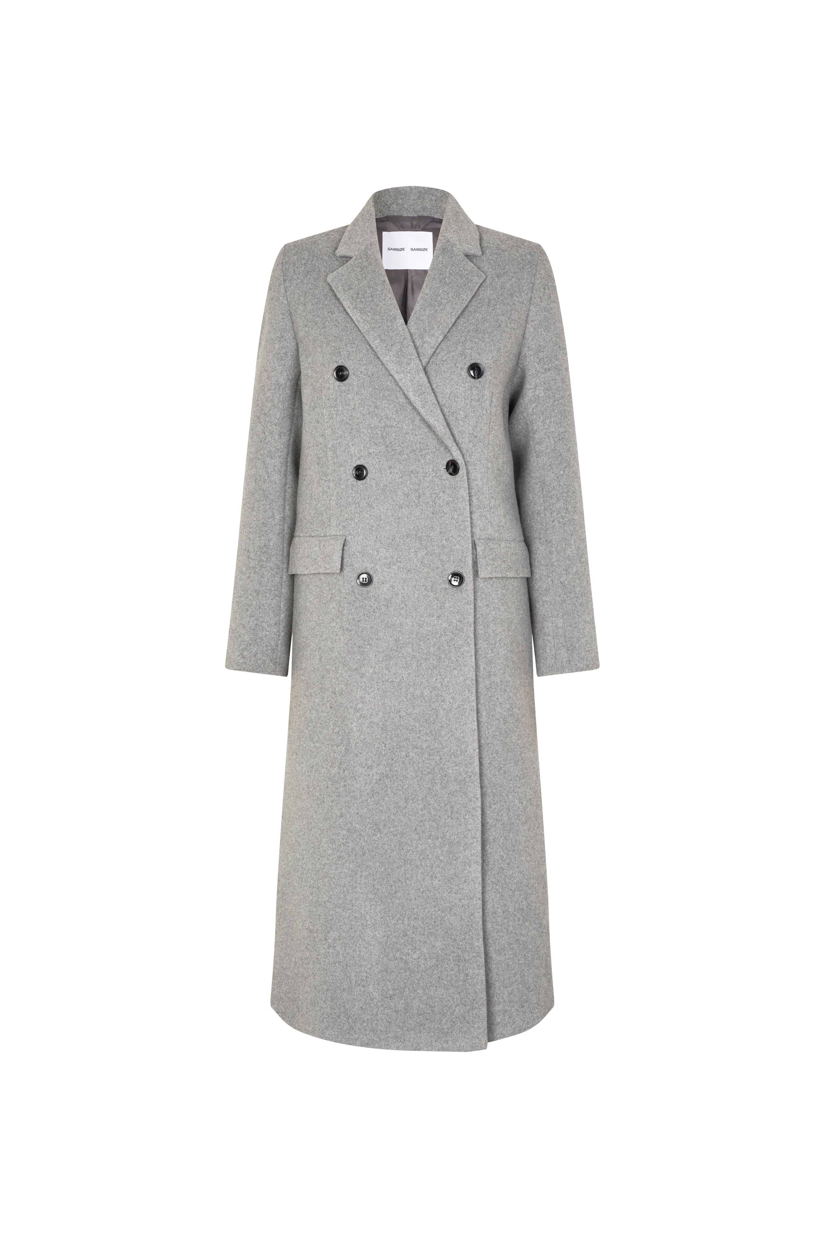 Samsøe Samsøe - Jakker - Falcon Coat - Grey Mel - Villoid