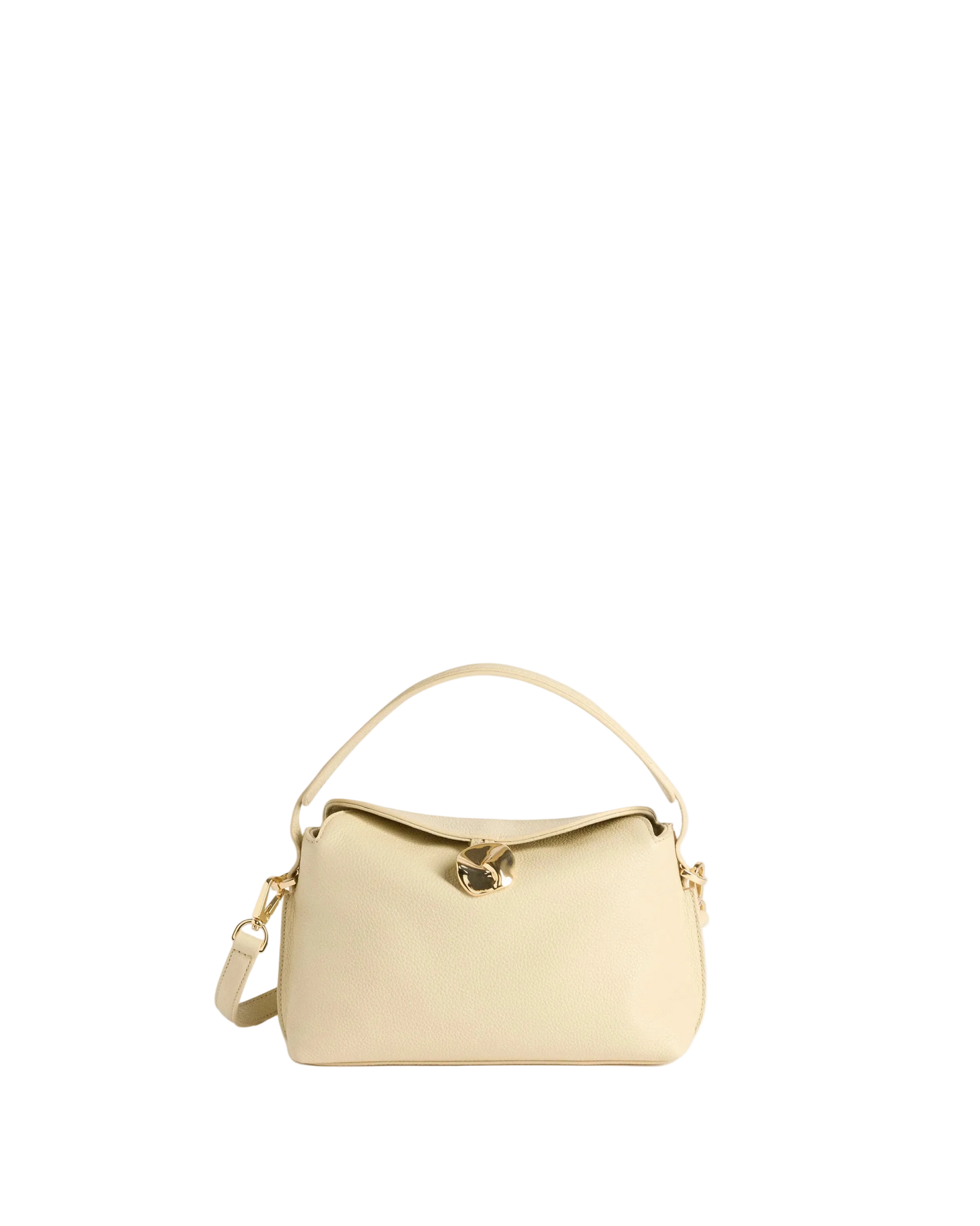 Flattered - Vesker - Hanna Mini Bag - Grained Leather Creme - Villoid