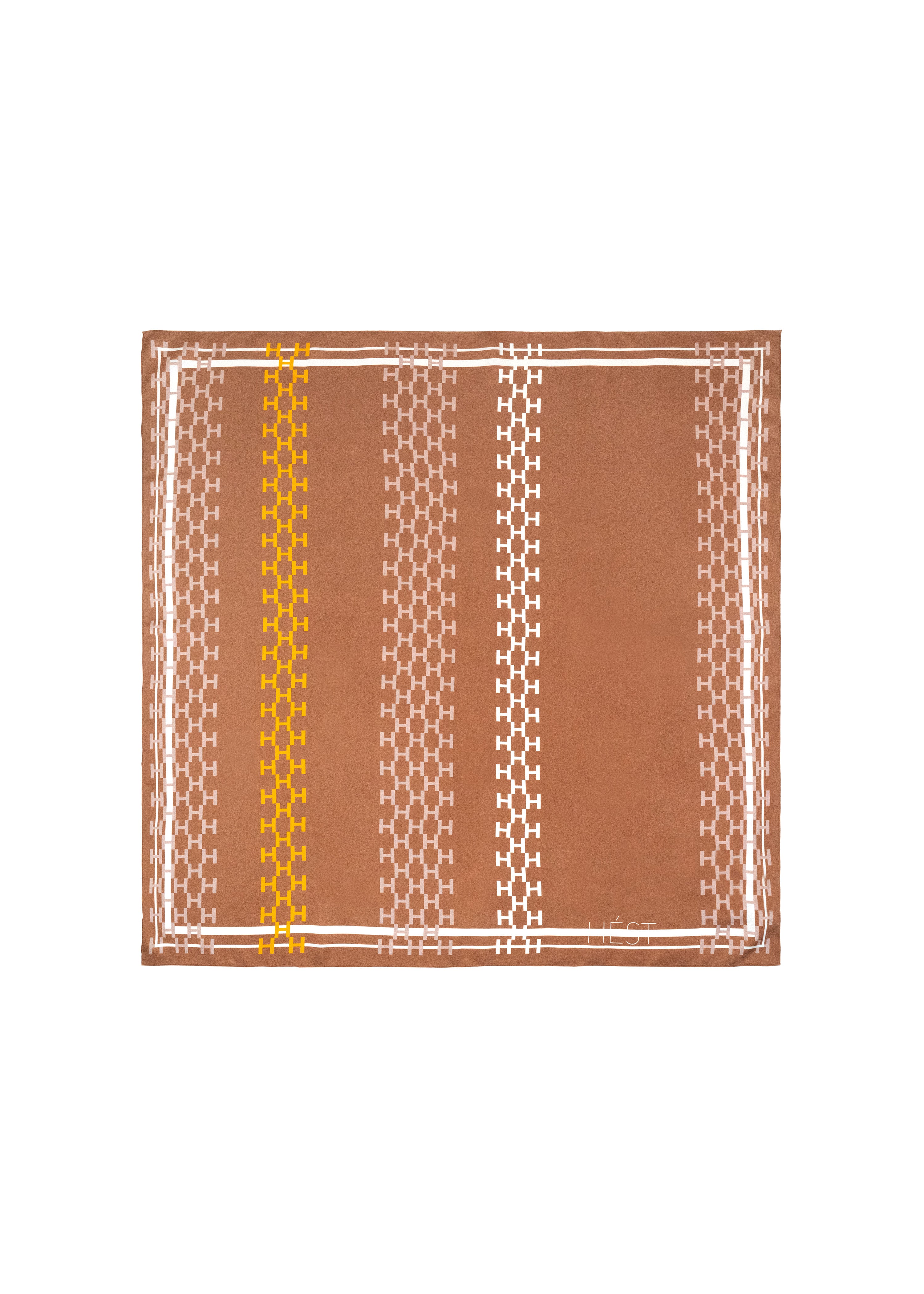 HÉST - Tilbehør - Isadora Silk Scarf Small - Mocha Mousse - Villoid