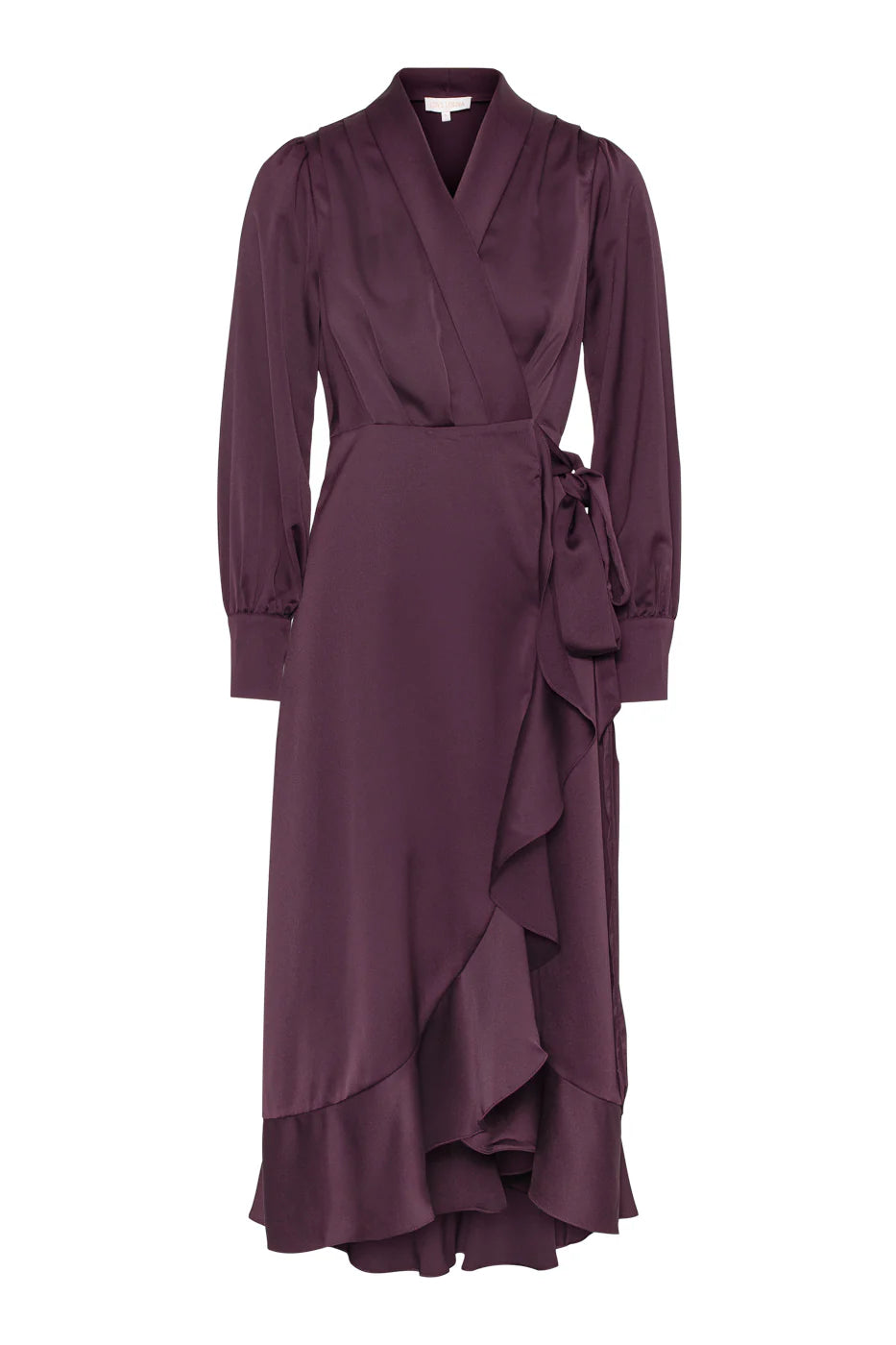 Love Lolina - Kjoler - Iza Midi Dress - Burgundy - Villoid