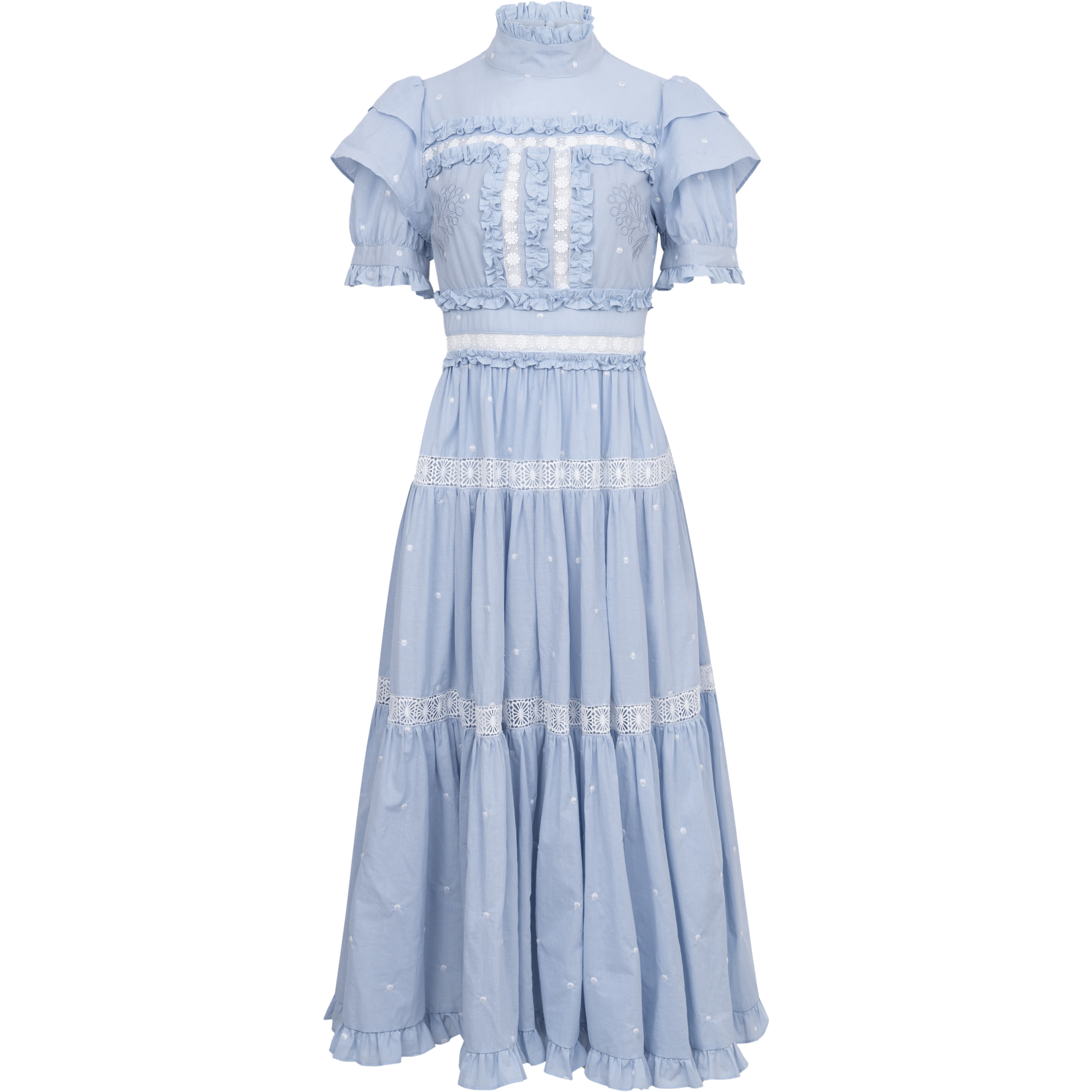 By Malina - Kjoler - Iro Maxi Dress - Light Blue - Villoid