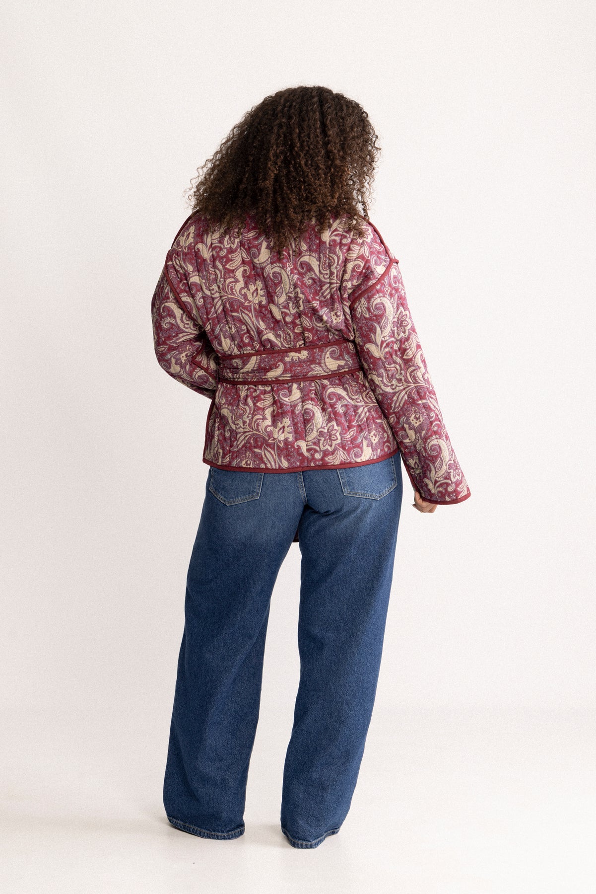 OSMINE af nor - Jakker - Una Quilted Jacket - Wine Paisley - Villoid