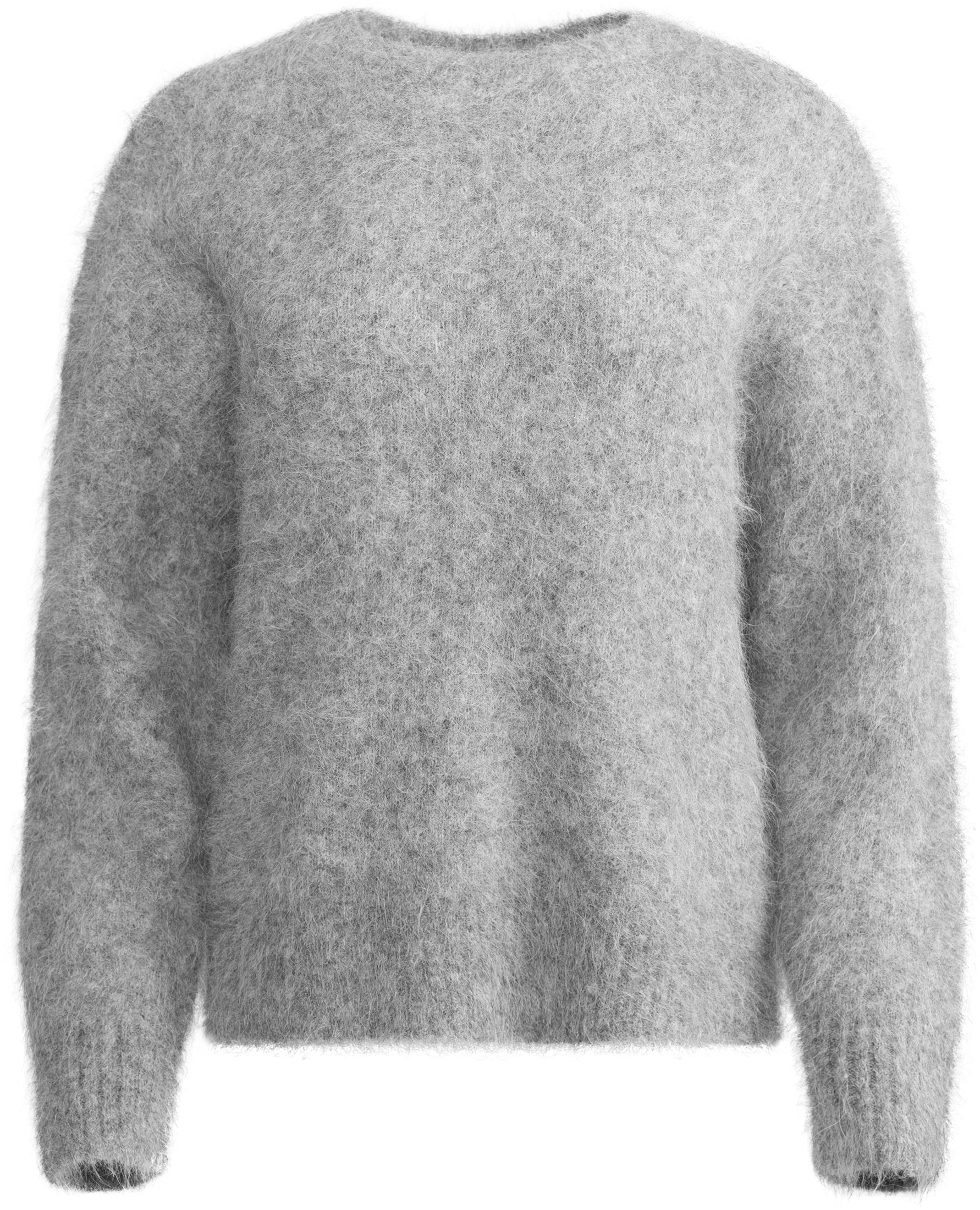 FWSS - Gensere - Mountain Oversized Furry Jumper - Grey Melange - Villoid