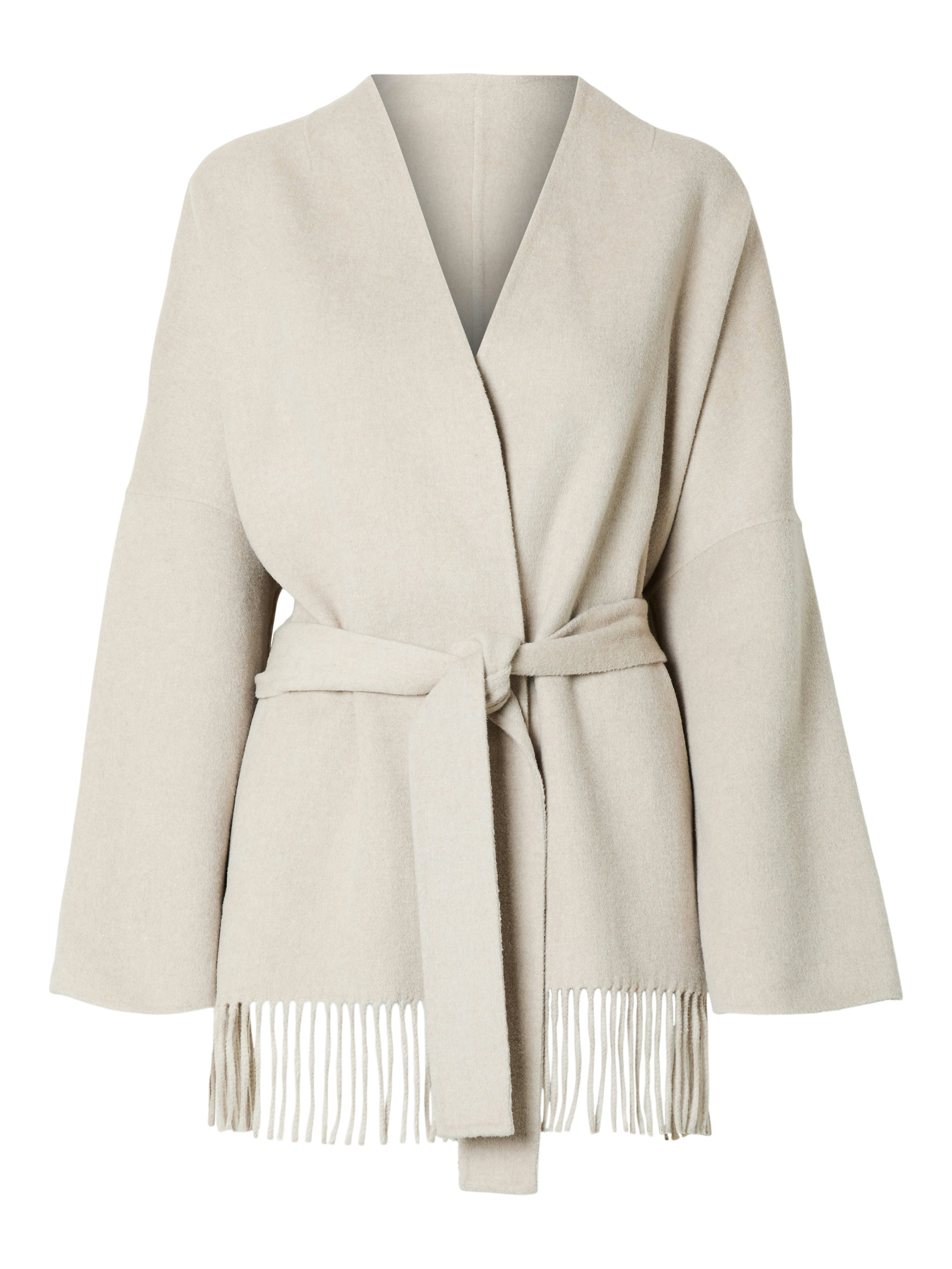 Selected Femme - Jakker - Esma Handmade Jacket - Birch Melange - Villoid