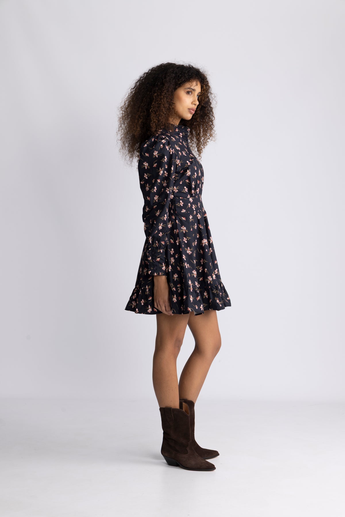 byTiMo - Kjoler - Poplin Mini Dress - Petals - Villoid