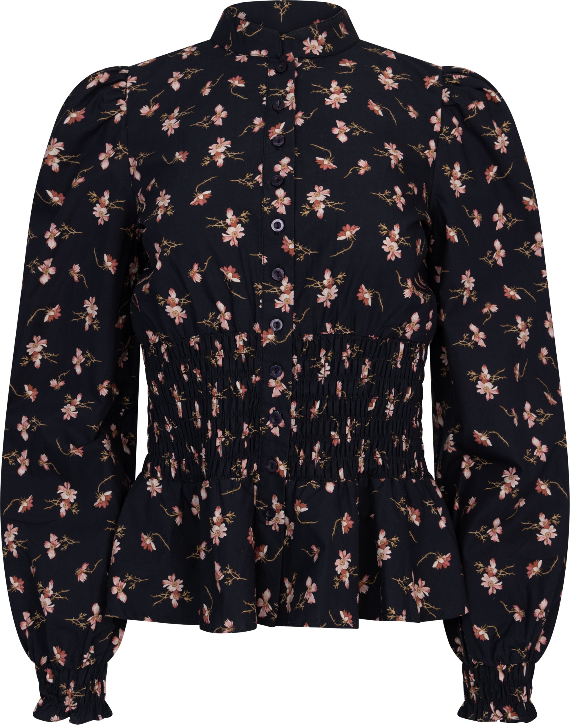 byTiMo - Bluser & skjorter - Poplin Smocking Blouse - Petals - Villoid